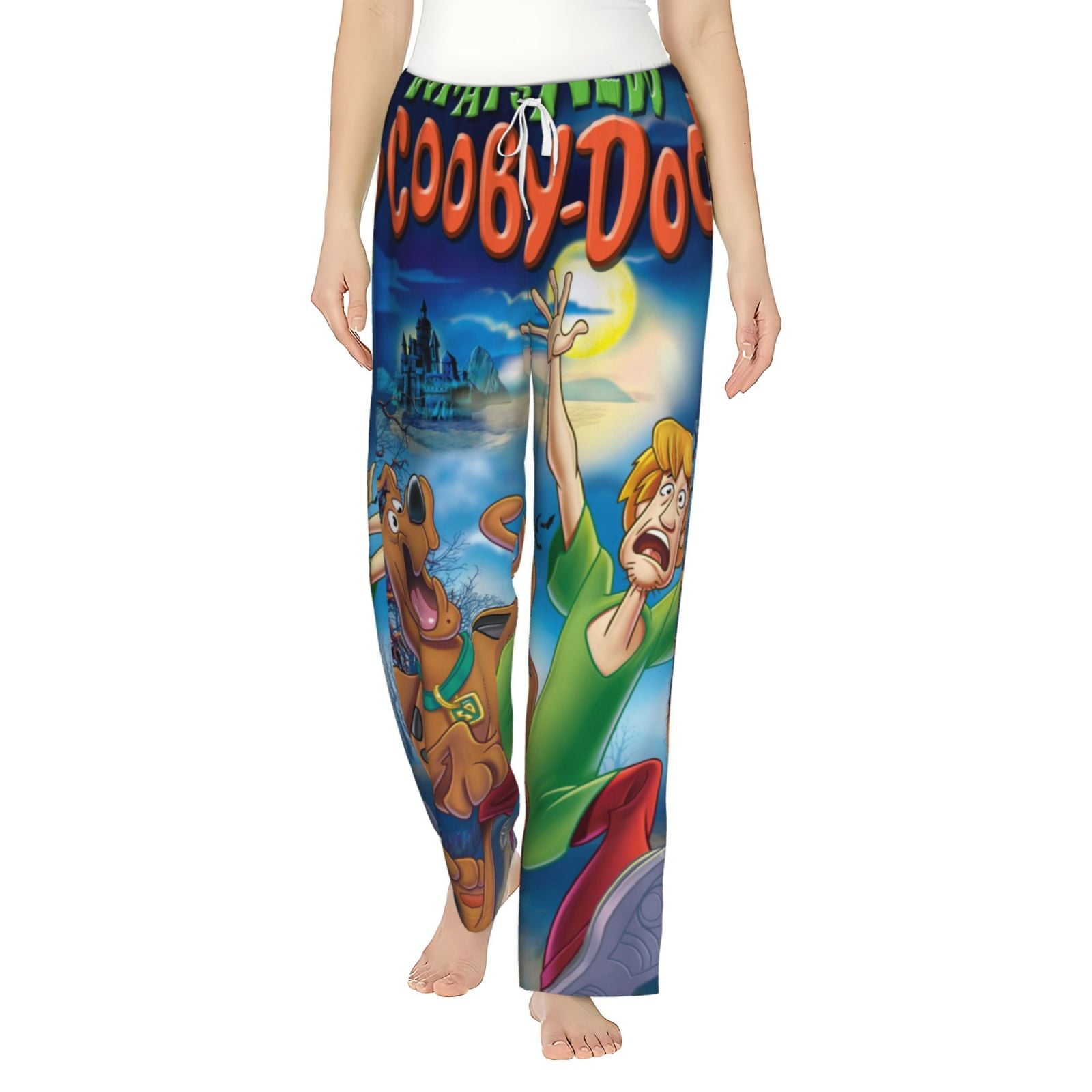 Scooby Doo Animated Women's Pajama Pants Lounge Daily Novelty Cozy ...