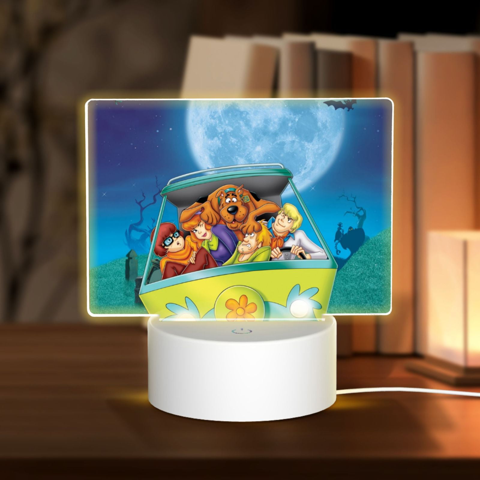 Scooby Doo Animation Rectangular Acrylic Night Light Adjustable 3 Light ...