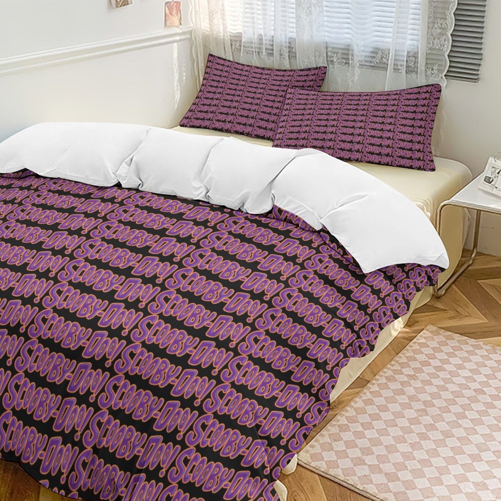 Scooby Doo Anime Cartoon Bedding 3-Piece Set, 79 X 90 Inches, 1 Duvet ...