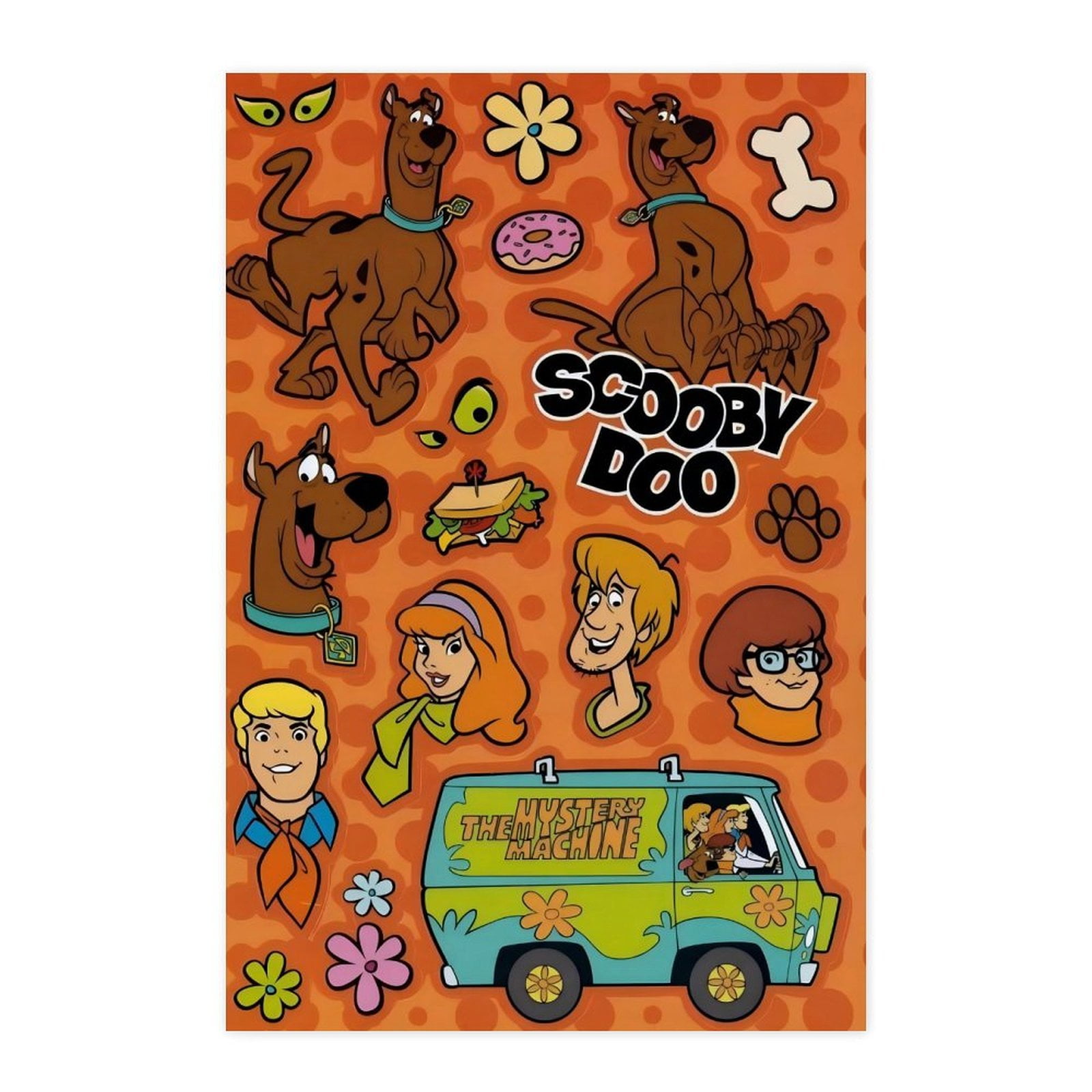 Scooby-Doo Anime stickers posters wall decoration 30*45（cm） - Walmart.com