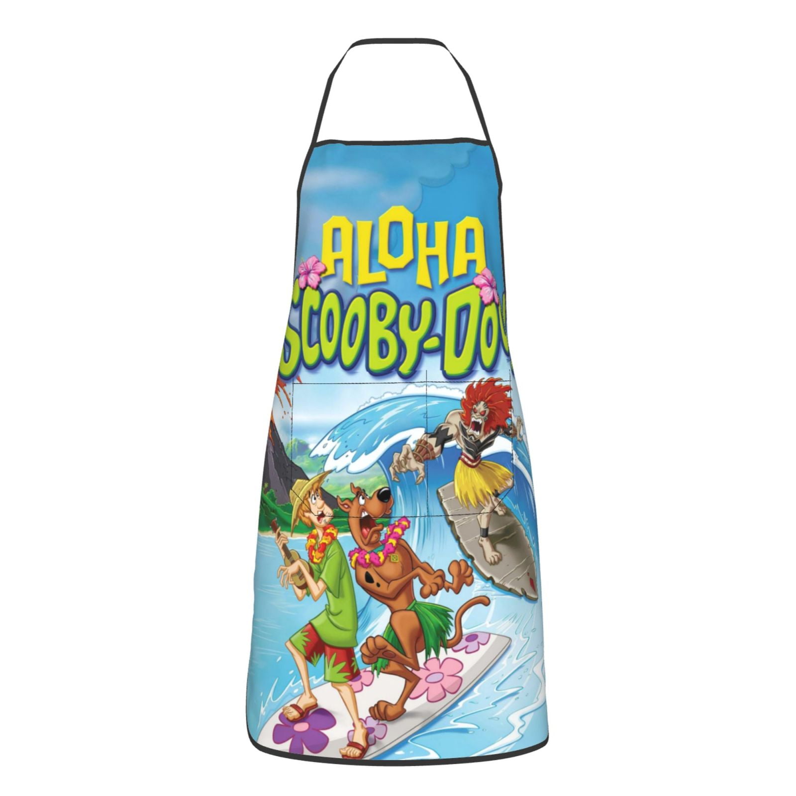 Scooby Doo Apron 2 Pockets Adjustable Aprons for Cooking Cleaning ...