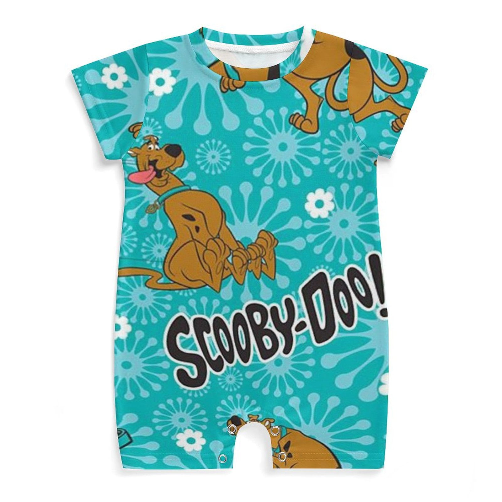 Scooby Doo Baby Boys Girls Rompers Short Sleeve One Piece Bodysuit ...