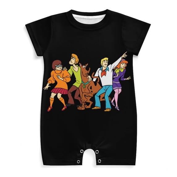 Scooby Doo Baby One-Piece Rompers Summer Short Sleeve Outfit Clothing ...