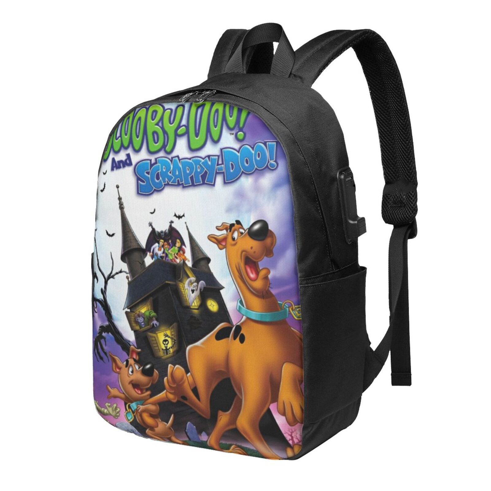 Scooby Doo Backpack with USB Charging Port, Travel Laptop Backpack ...
