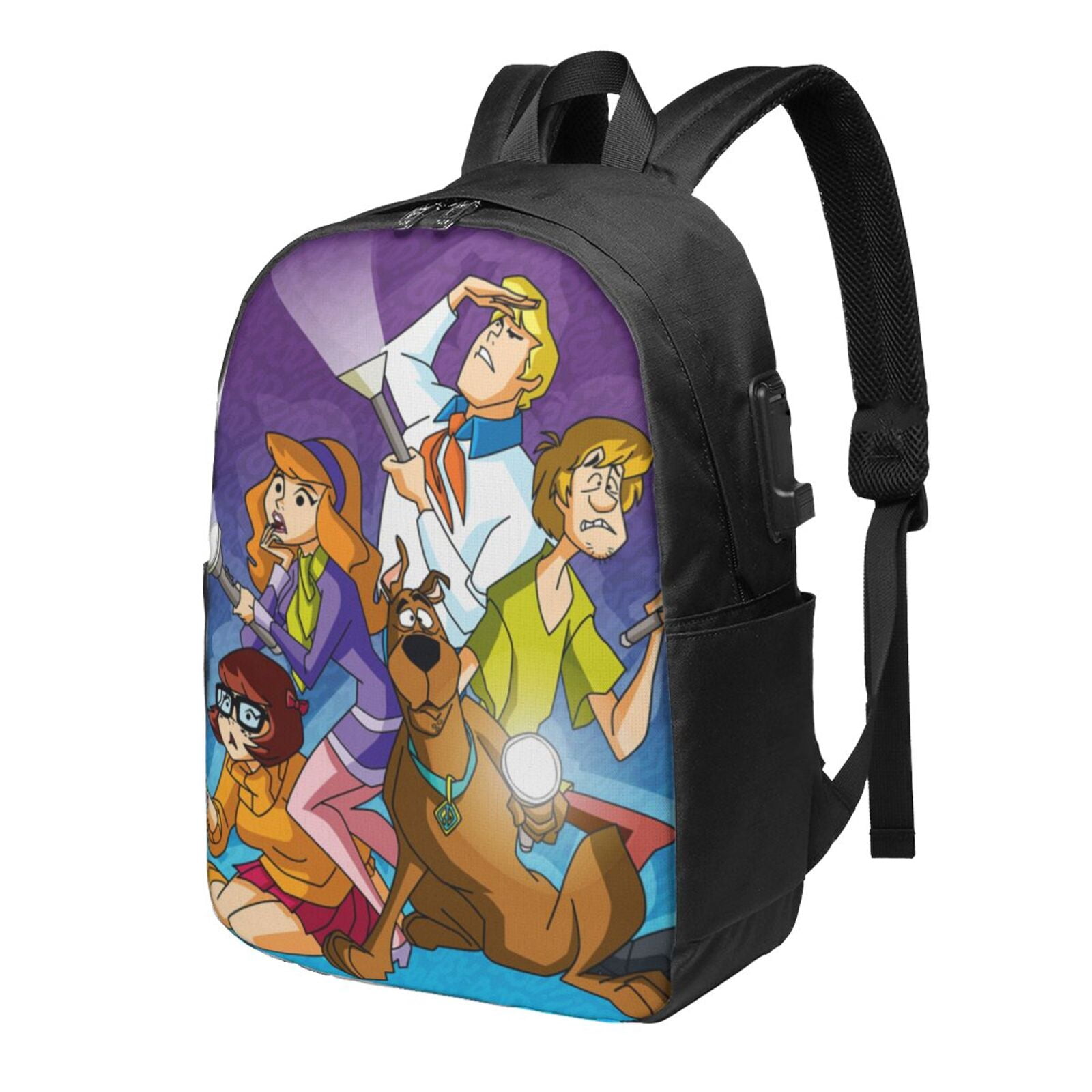 Scooby Doo Backpack with USB Charging Port, Travel Laptop Backpack ...