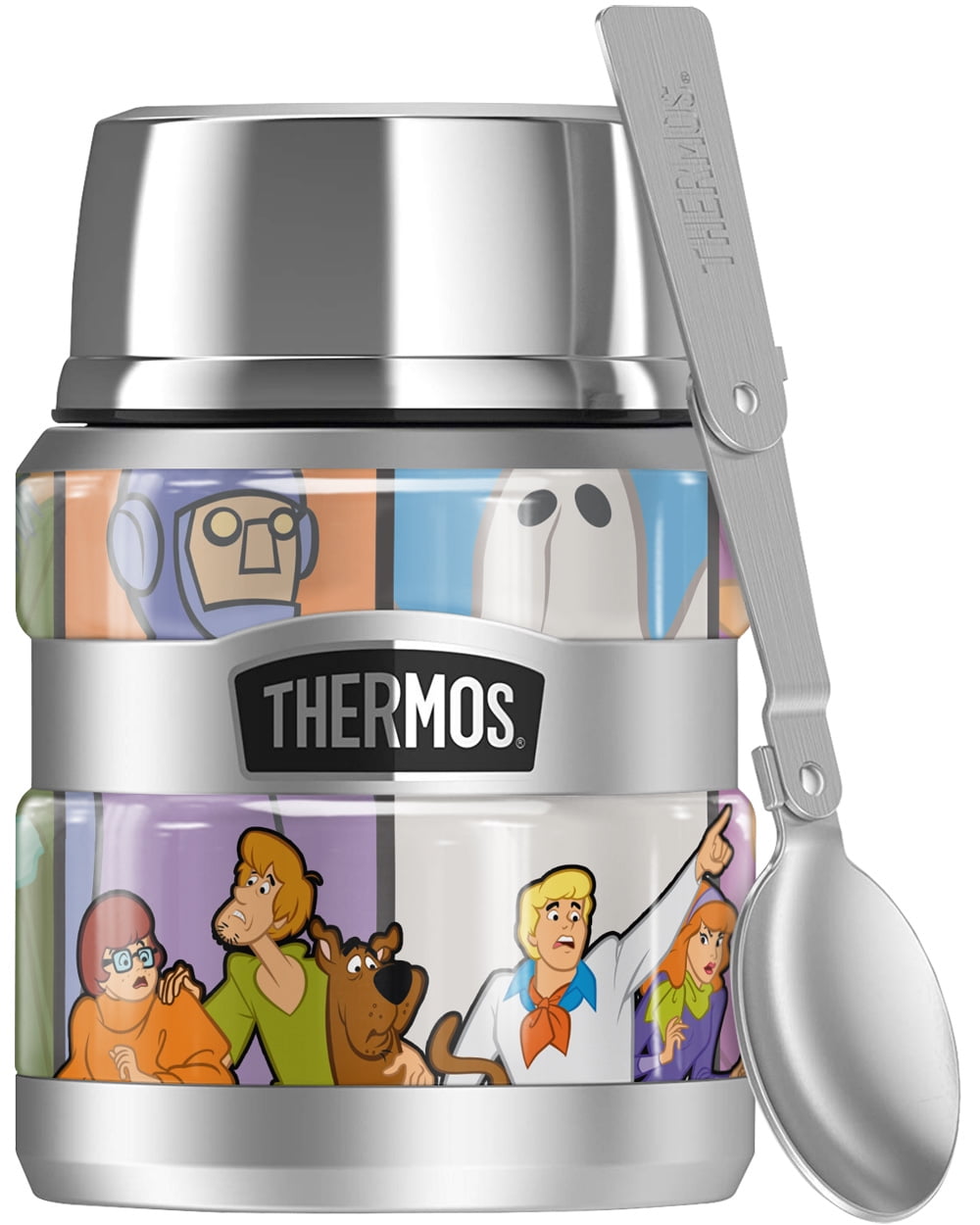 THERMOS STAINLESS KING Scooby-Doo 16oz Flask with Spoon, Vacuum ...