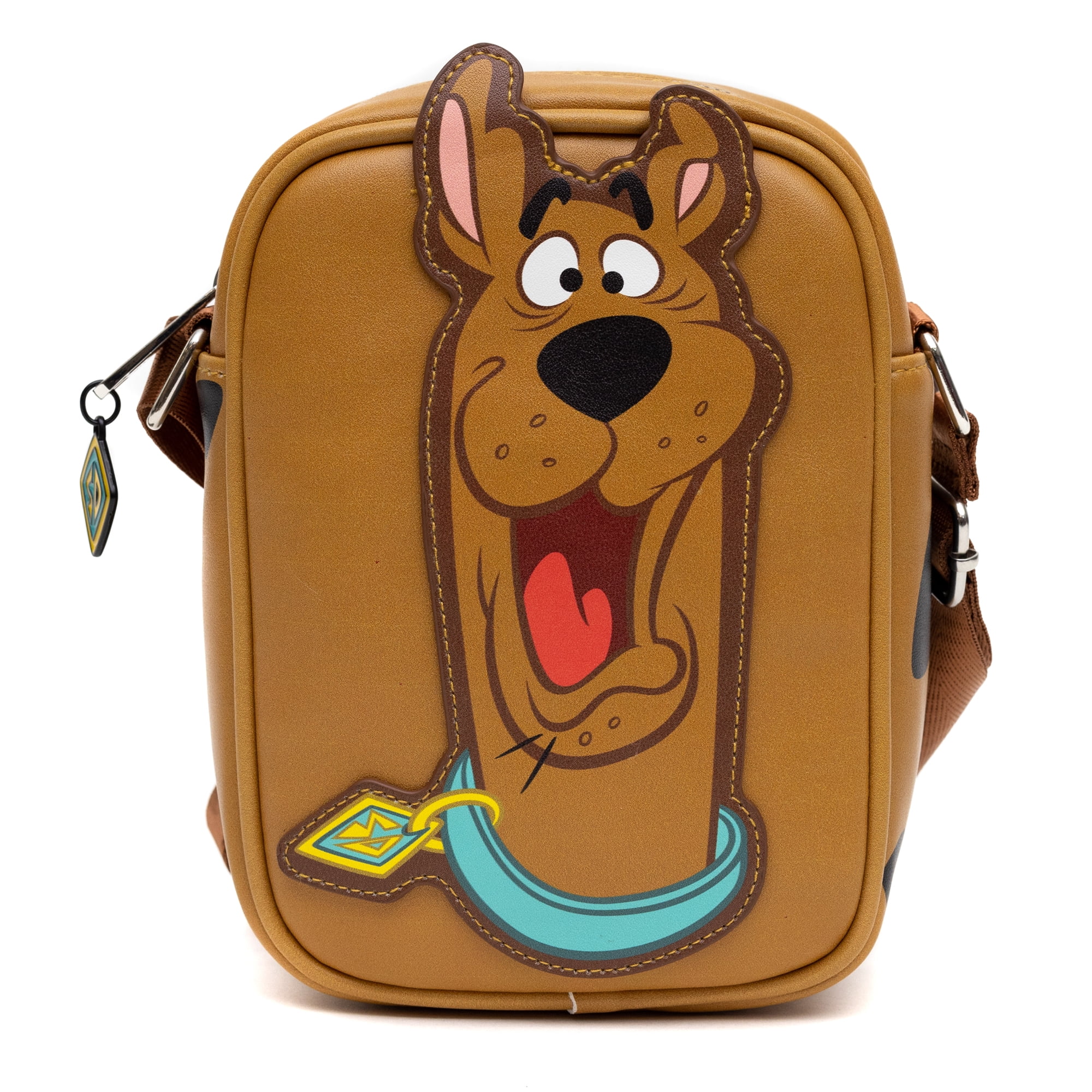 Scooby Doo Bag, Crossbody, Scooby Doo Smiling Face and Spots, Brown ...