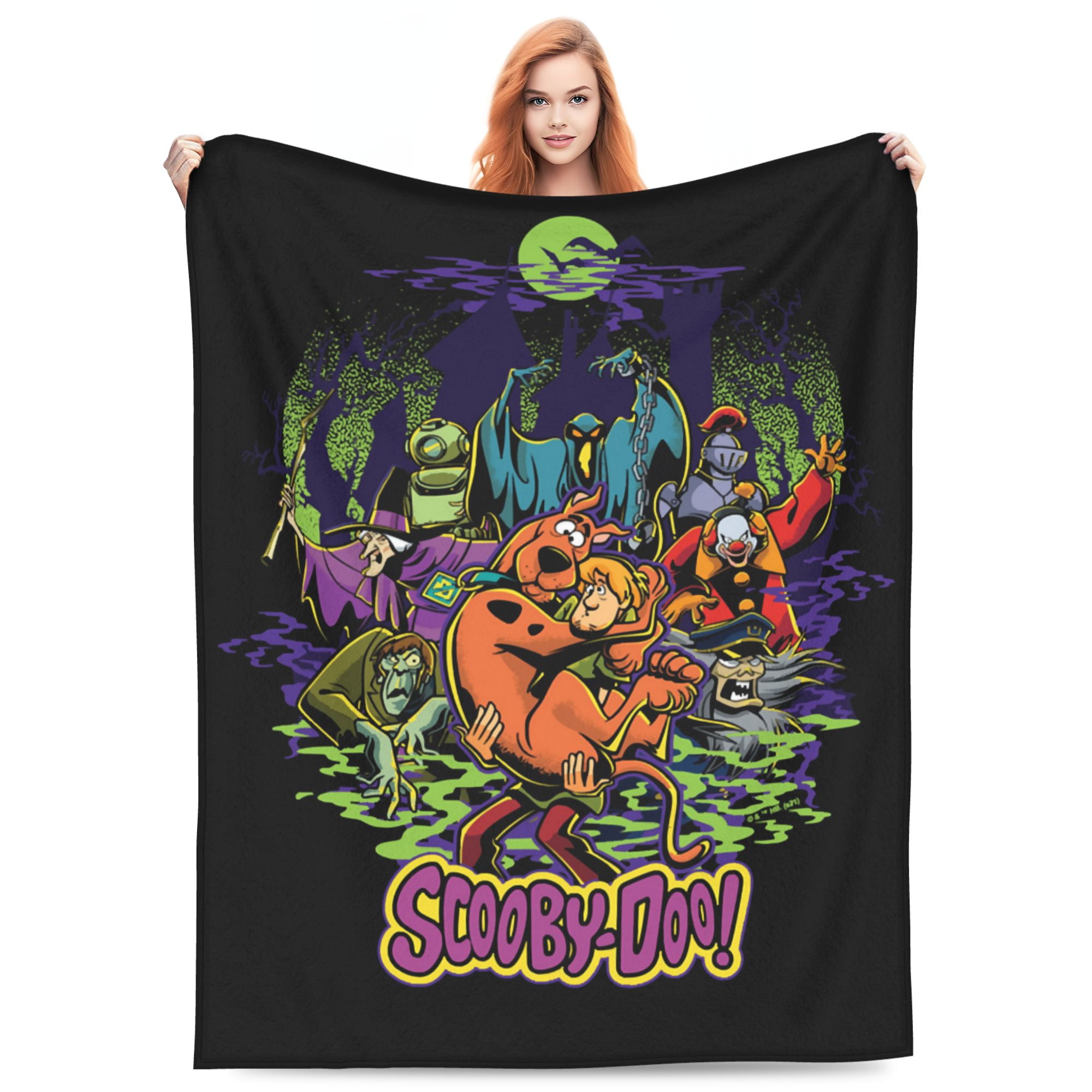 Scooby Doo Bed Blanket Super Soft Fleece Throw Blanket Lightweight Warm ...