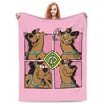 Scooby Doo Bed Blanket Super Soft Fleece Throw Blanket Lightweight Warm ...