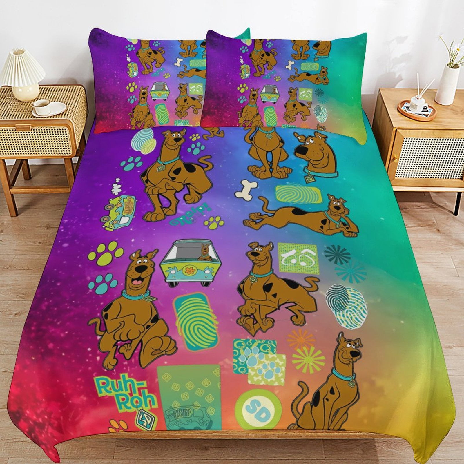 Scooby-Doo Bed Duvet Cover Microfiber Bedding Sets 3D Printed ...
