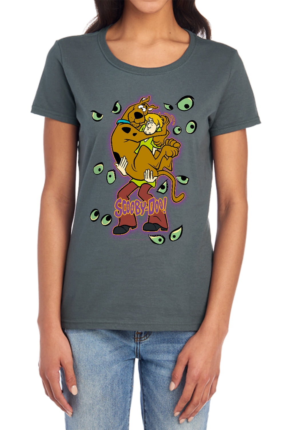 Scooby Doo Being Watched Women's T Shirt (Small) Charcoal - Walmart.com