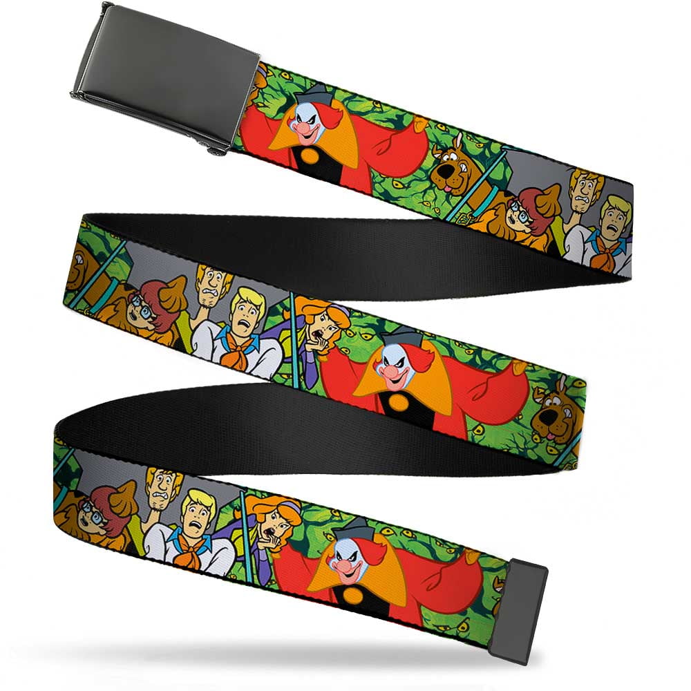 Adjustable Belt, Clamp Buckle, Cut-to-Fit, Scooby Doo Group Ghost Clown ...