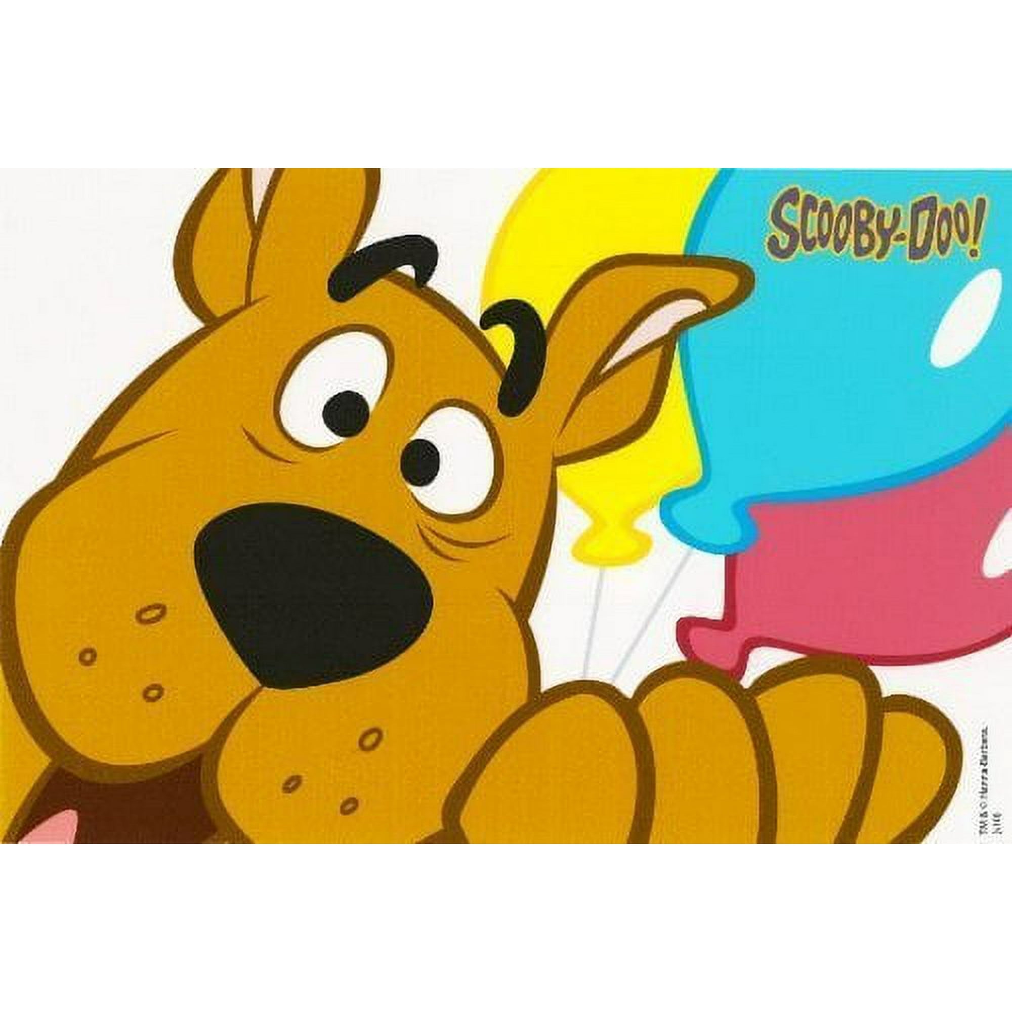 Scooby Doo Birthday Balloons Edible Image Cake Topper For Quarter Sheet ...