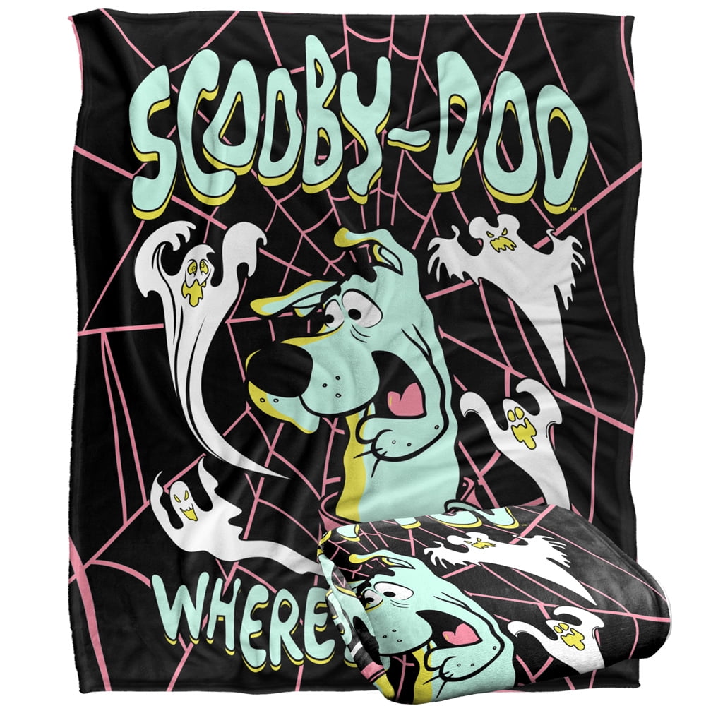 Scooby Doo! Blanket, 50'x60' Spooky Ghosts Silky Touch Super Soft Throw Blanket - Walmart.com