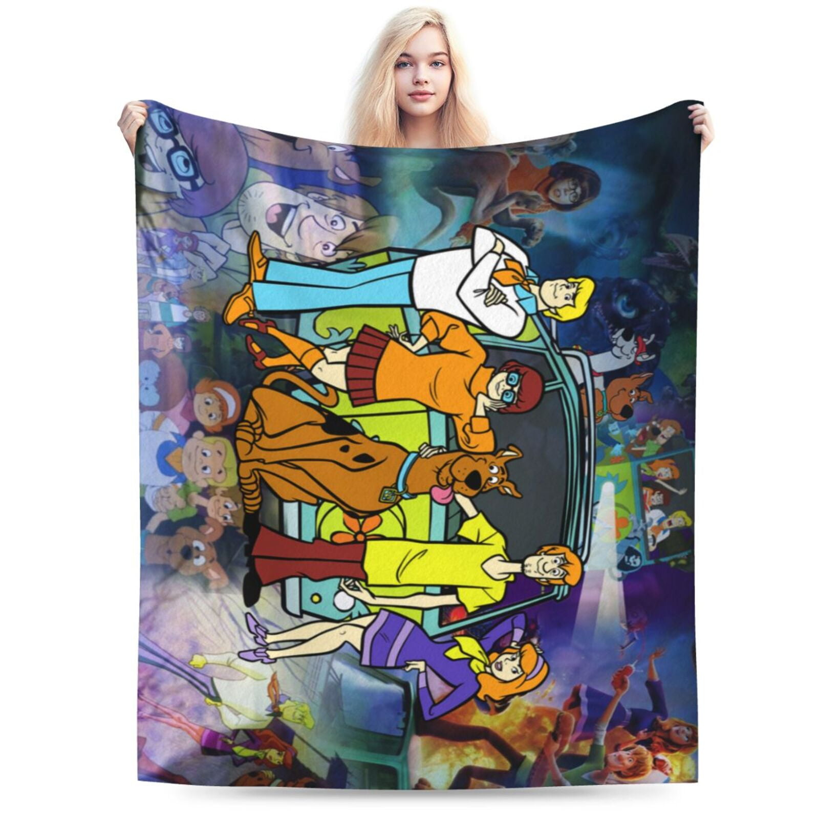Scooby Doo Blanket Fuzzy Plush Bed Blanket Cozy Fluffy Air Condition ...