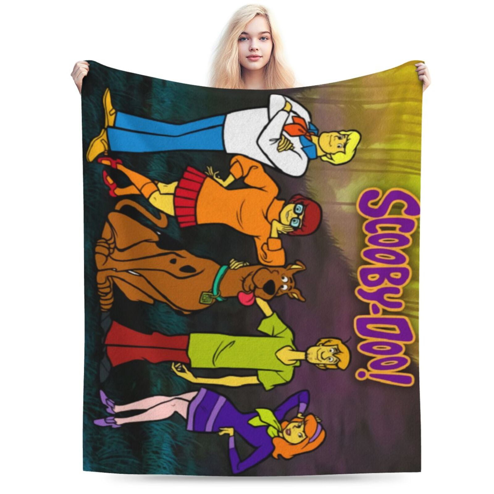 Scooby Doo Blanket Fuzzy Plush Bed Blanket Cozy Fluffy Air Condition ...
