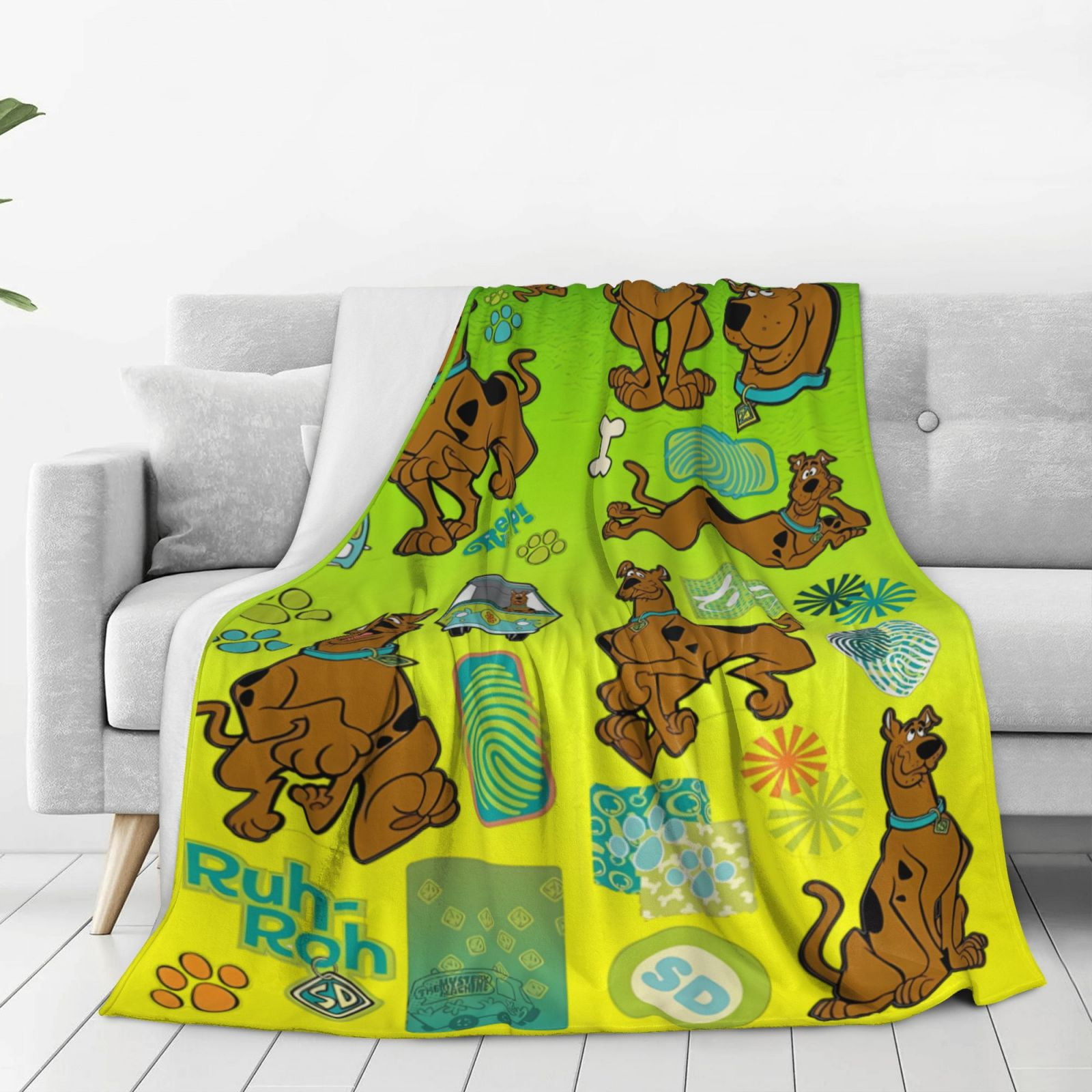 Scooby-Doo Blankets Flannel Fleece Warm Soft Throw Blanket For Couch ...
