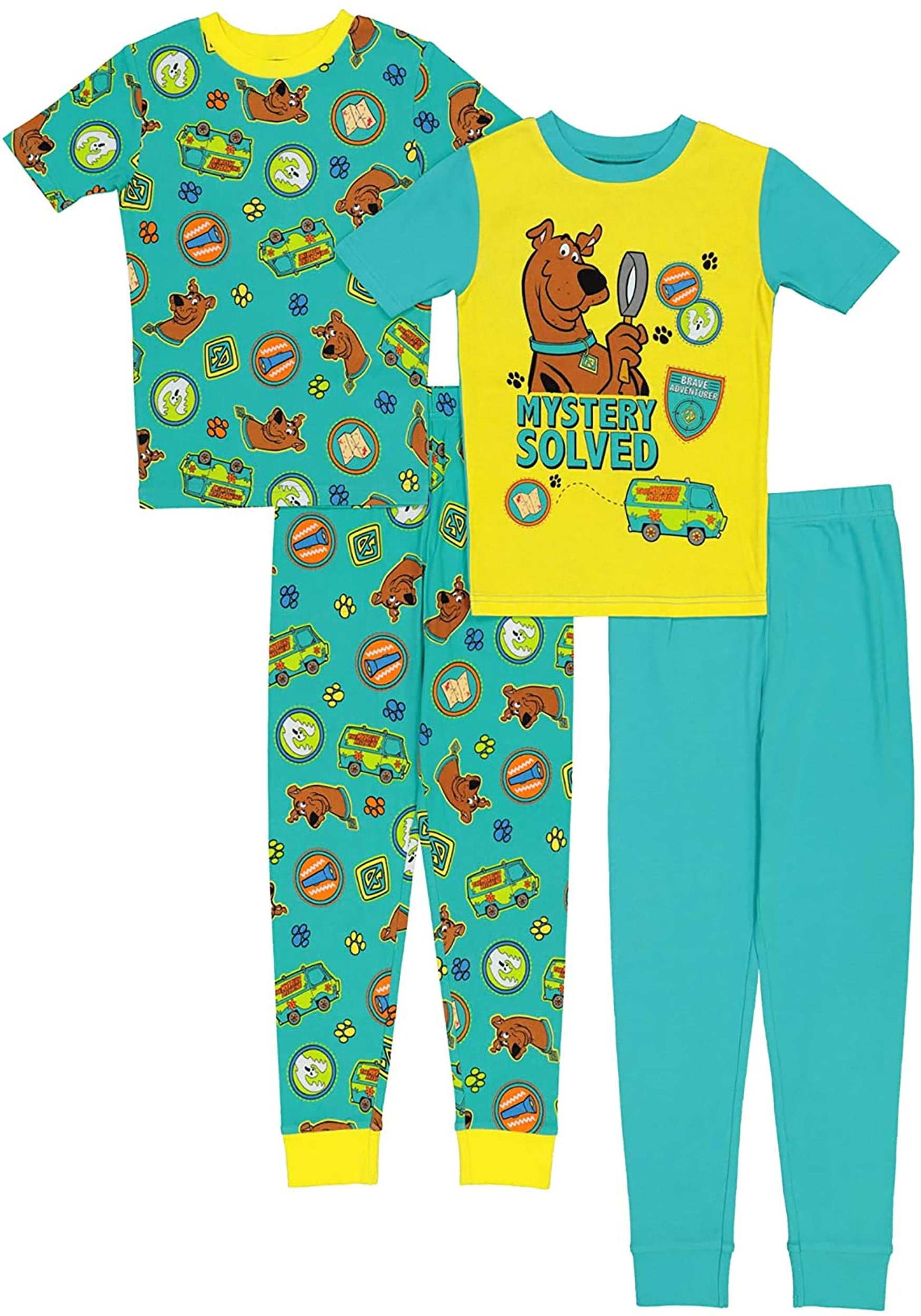 Scooby-Doo Boy's 4 Piece Sleep Set - Walmart.com