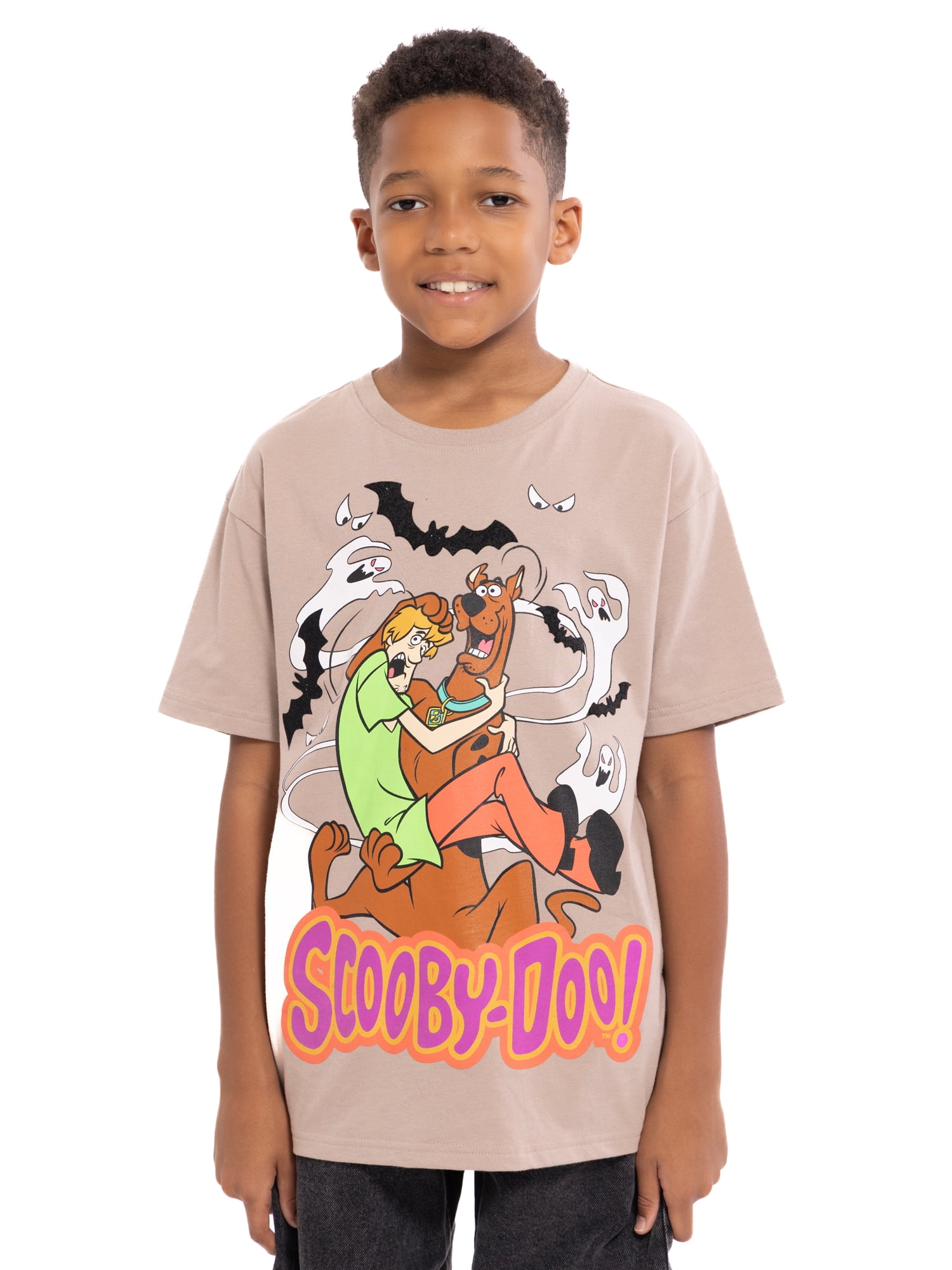 Scooby-Doo Boys Short Sleeve Halloween Graphic T-Shirt, Sizes 6-16 ...