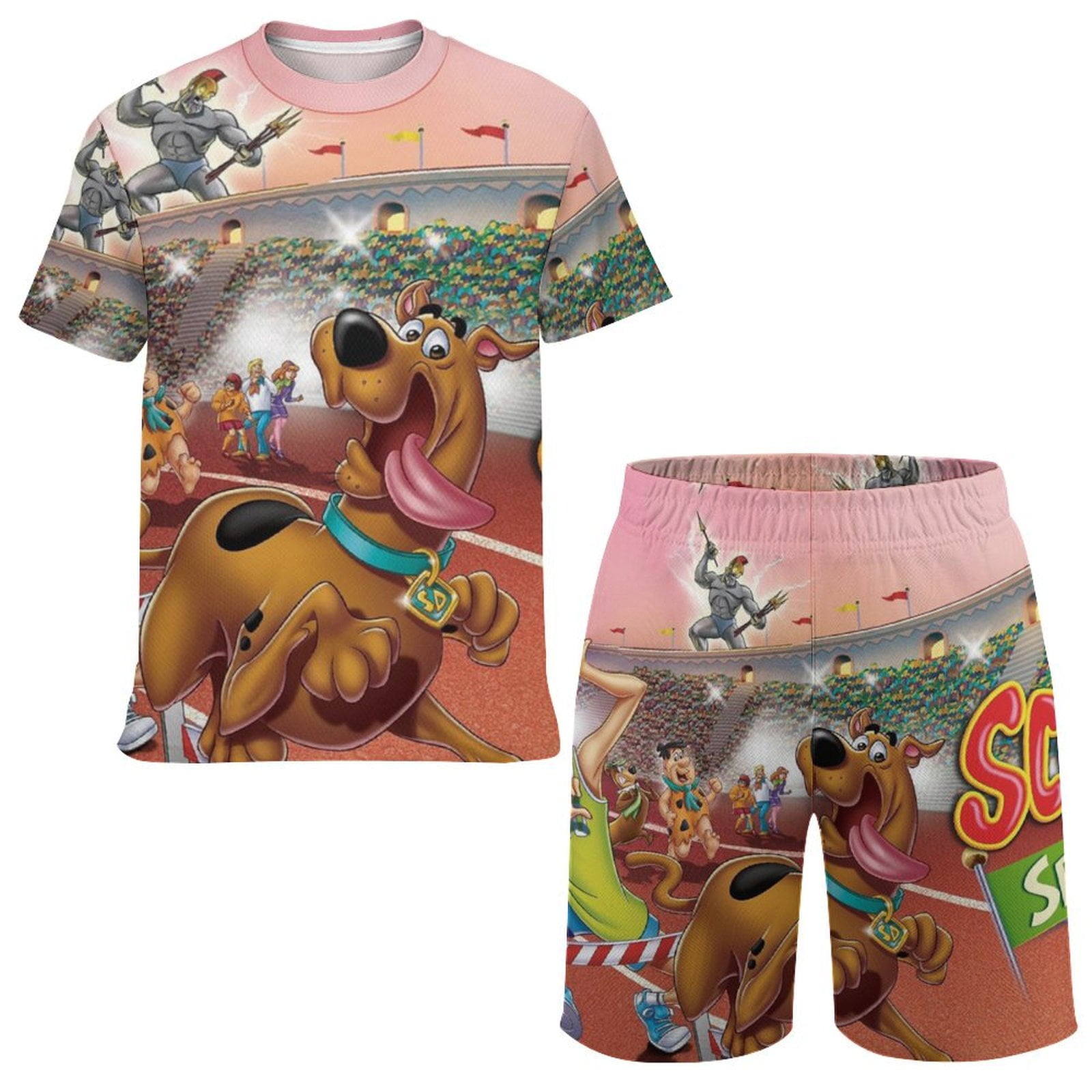 Scooby-Doo Boys Short Sleeve Mesh T-Shirt And Shorts Outfit Set Summer ...