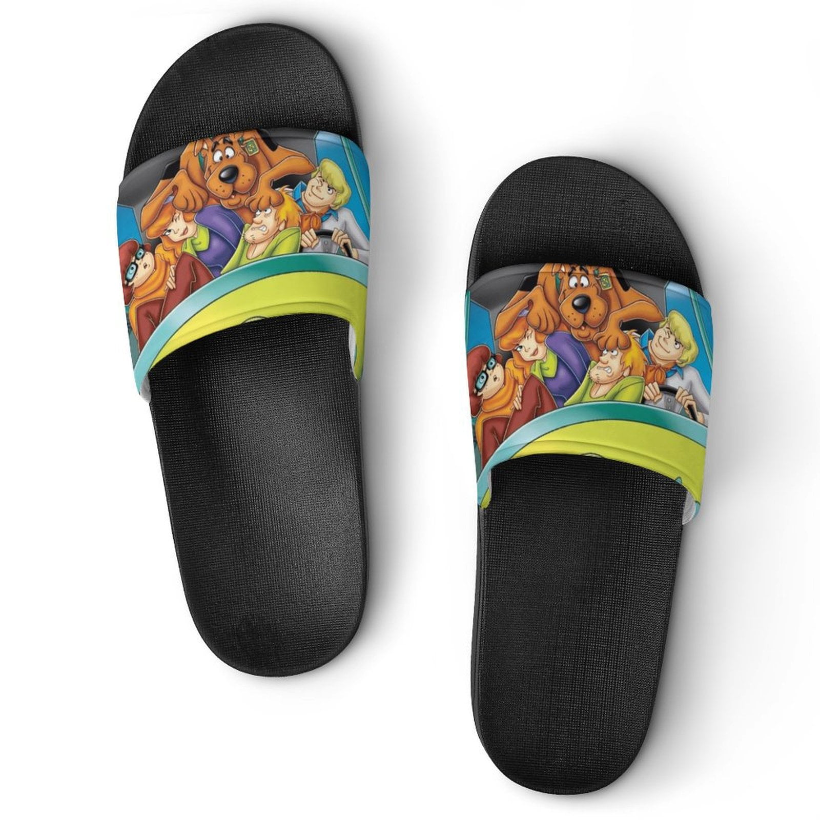 Scooby-Doo Boys Slide Sandals, Comfort Casual Pool Slide Outdoor, Slip ...