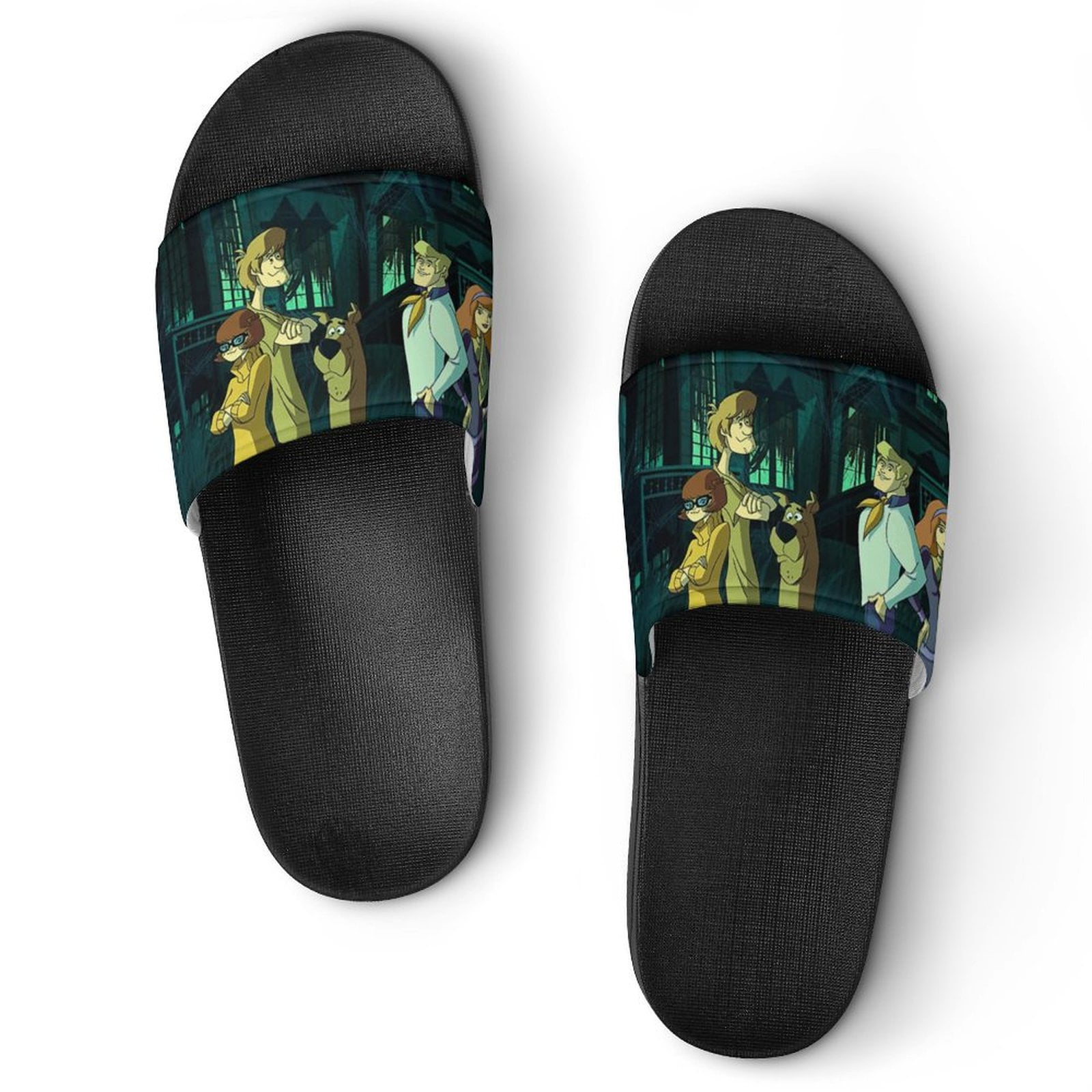 Scooby-Doo Boys Slide Sandals, Comfort Casual Pool Slide Outdoor, Slip ...