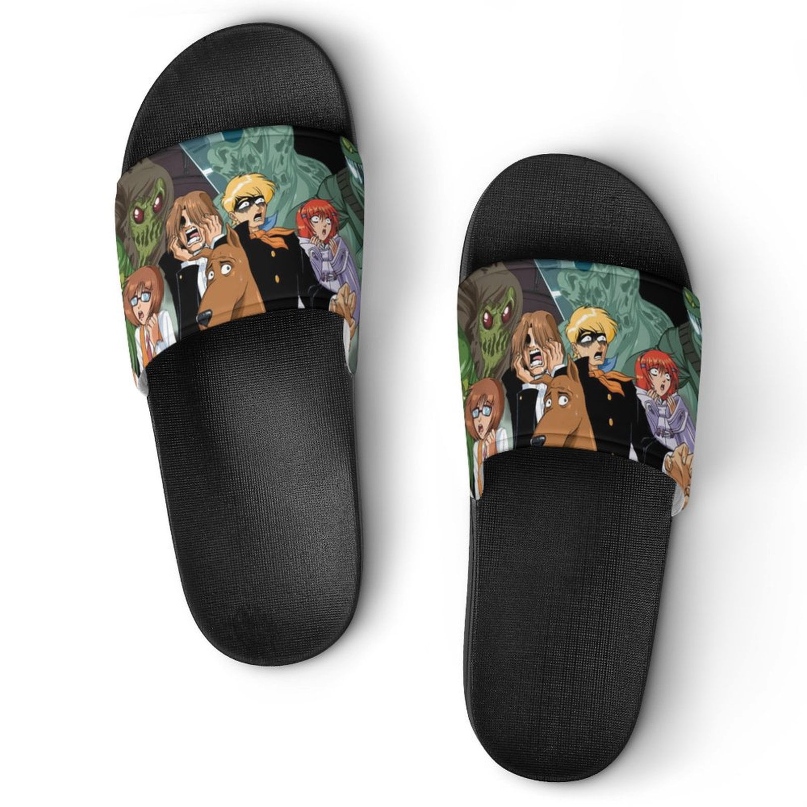 Scooby-Doo Boys Slide Sandals, Comfort Casual Pool Slide Outdoor, Slip ...