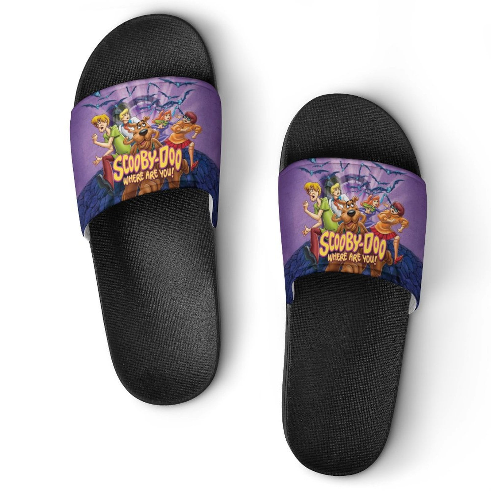 Scooby-Doo Boys Slide Sandals, Comfort Casual Pool Slide Outdoor, Slip ...