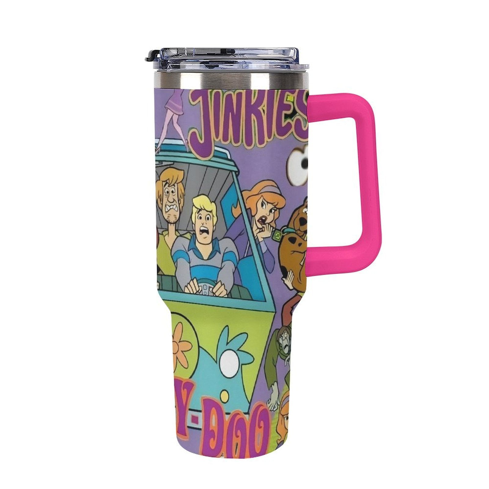 Scooby Doo Car Cup Stainless Steel Thermos Cup with Handle 40oz ...
