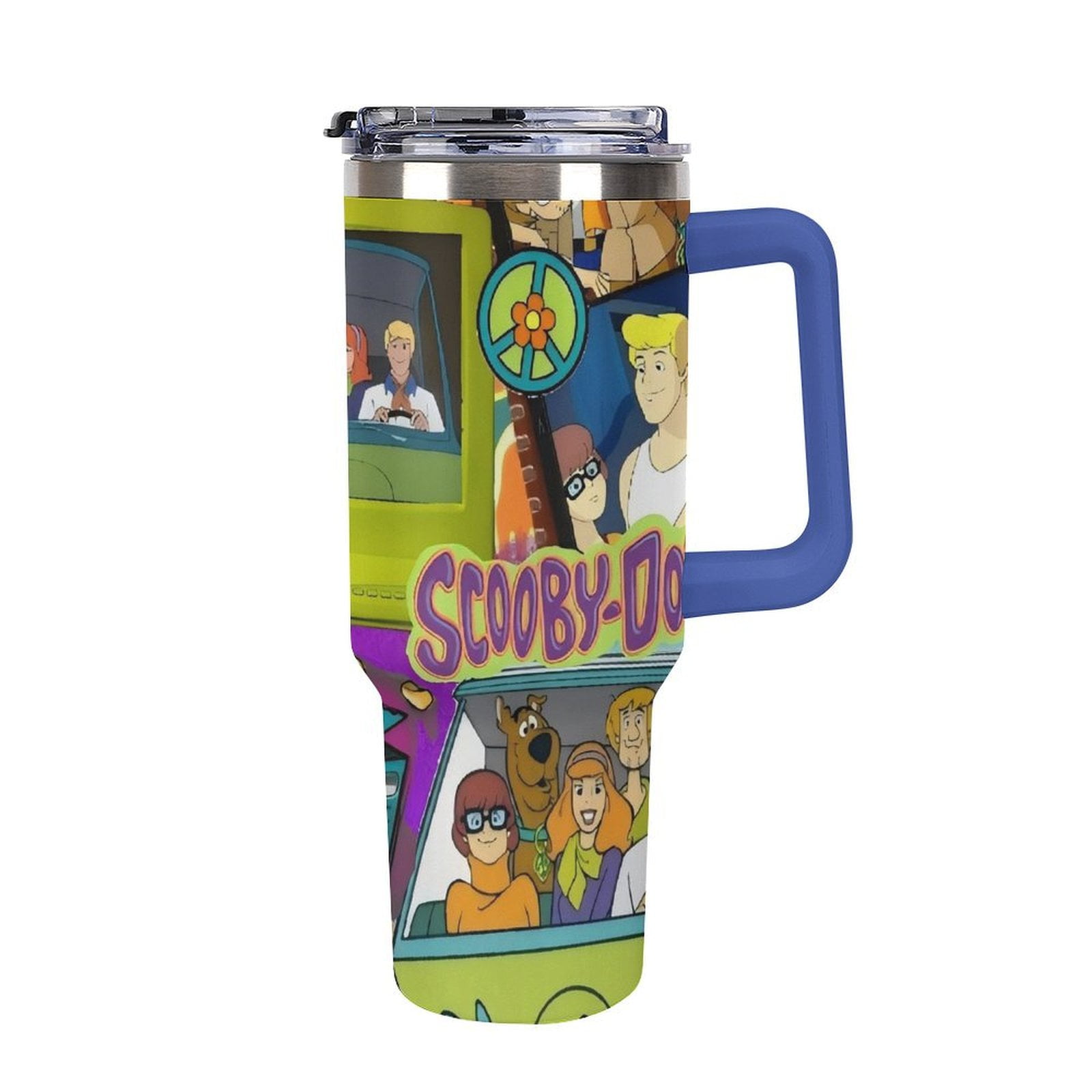 Scooby Doo Car Cup Stainless Steel Thermos Cup with Handle 40oz - Walmart.com