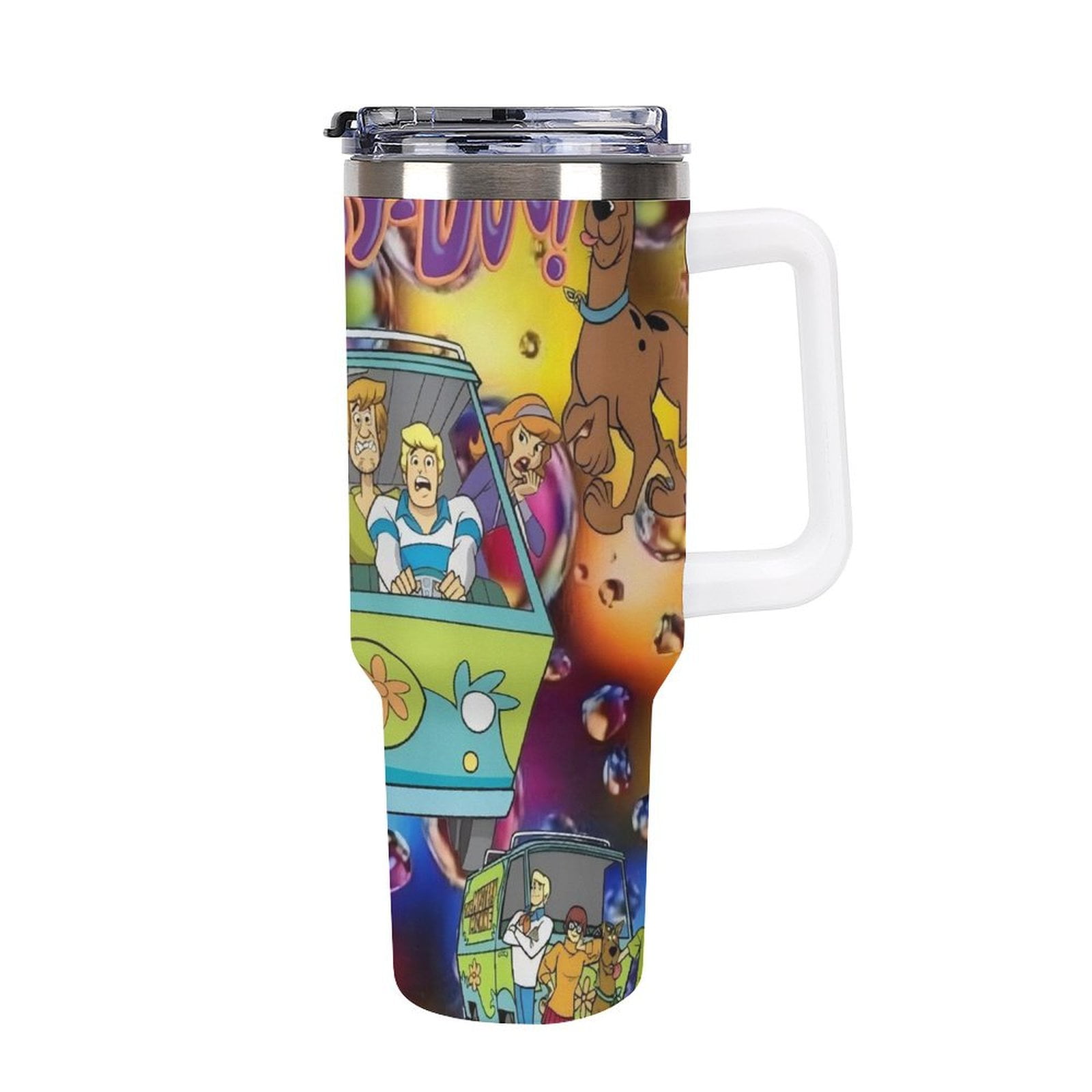 Scooby Doo Car Cup Stainless Steel Thermos Cup with Handle 40oz ...