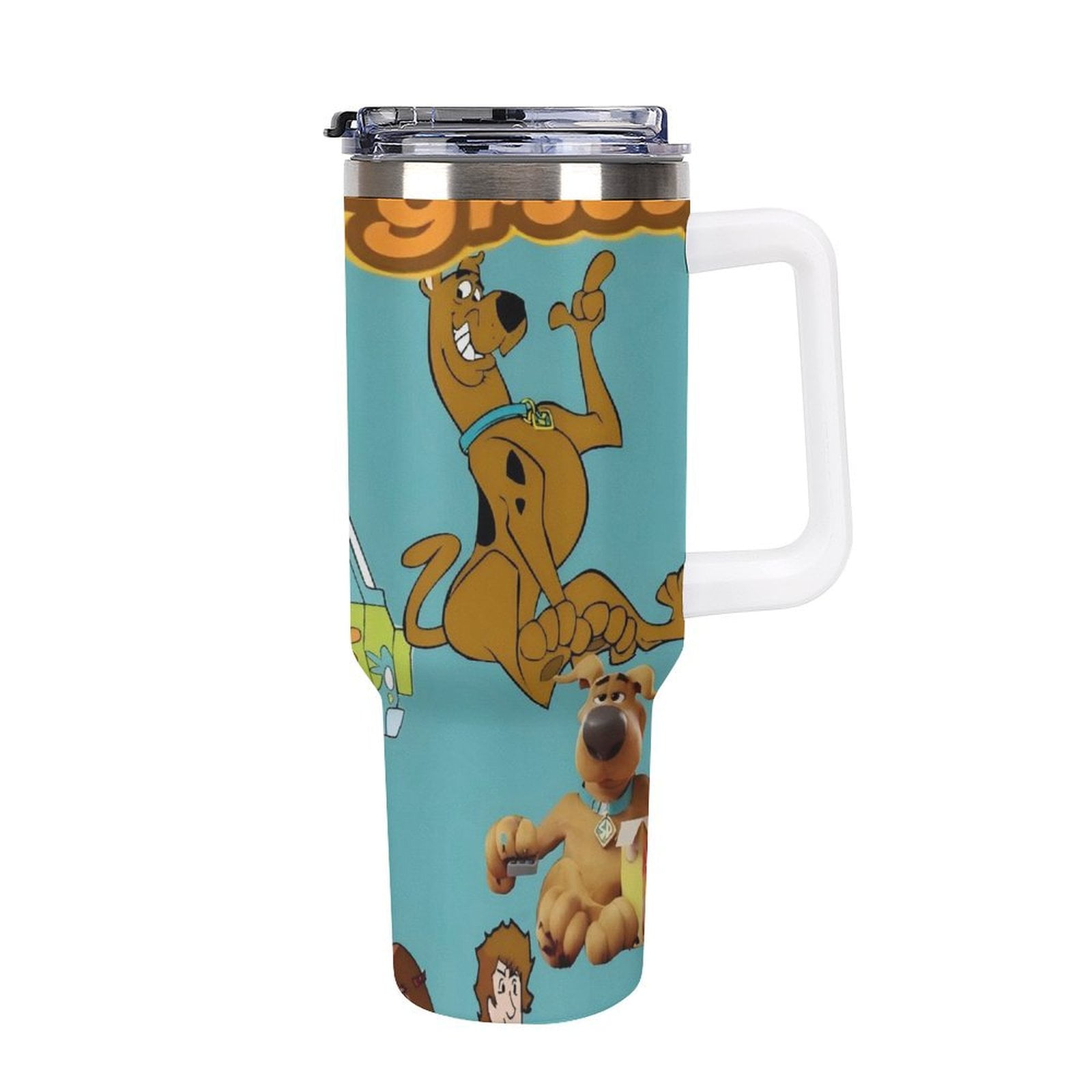 Scooby Doo Car Cup Stainless Steel Thermos Cup with Handle 40oz - Walmart.com