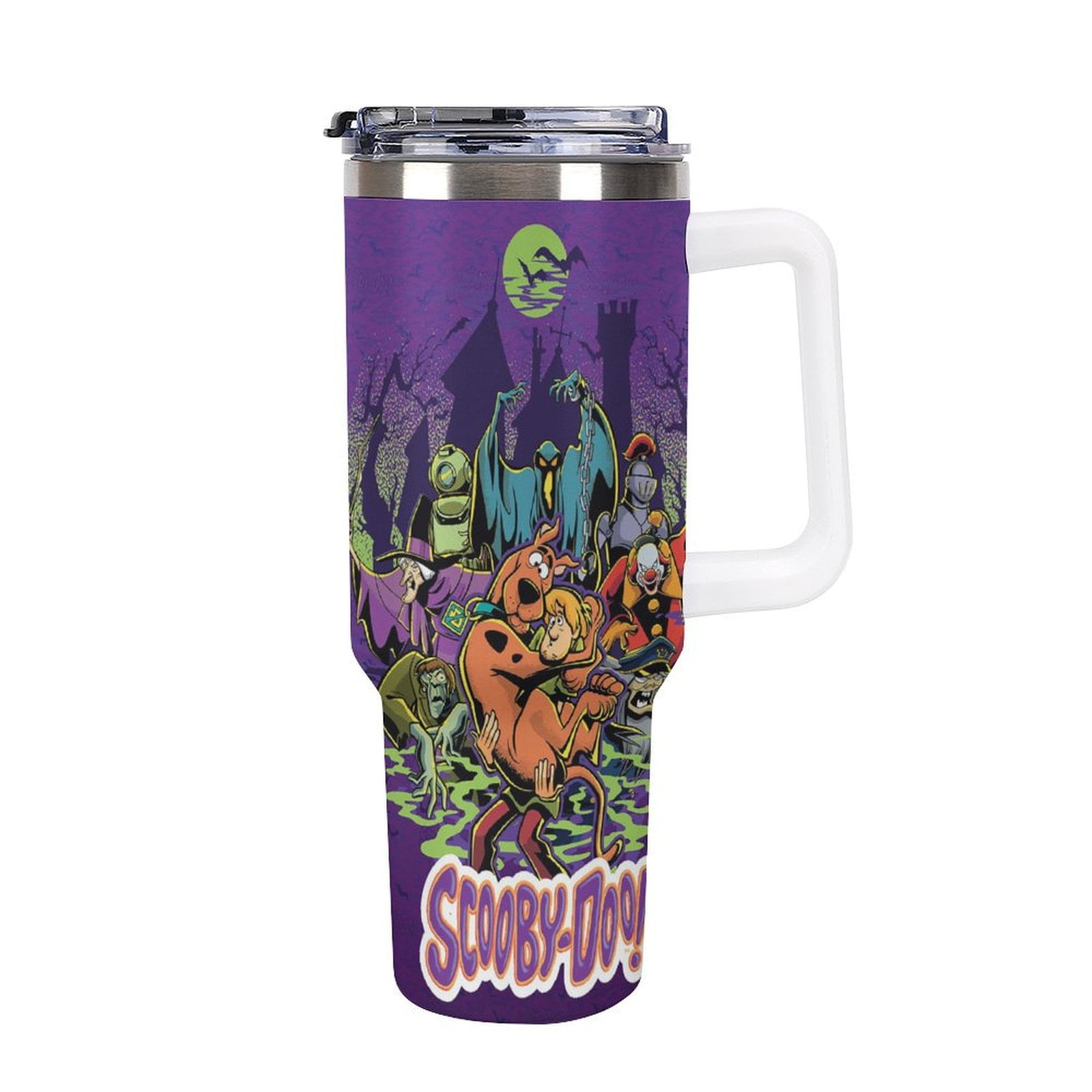 Scooby Doo Car Cup Tumbler with Handle & Straw 40 Oz Cupholder Water ...