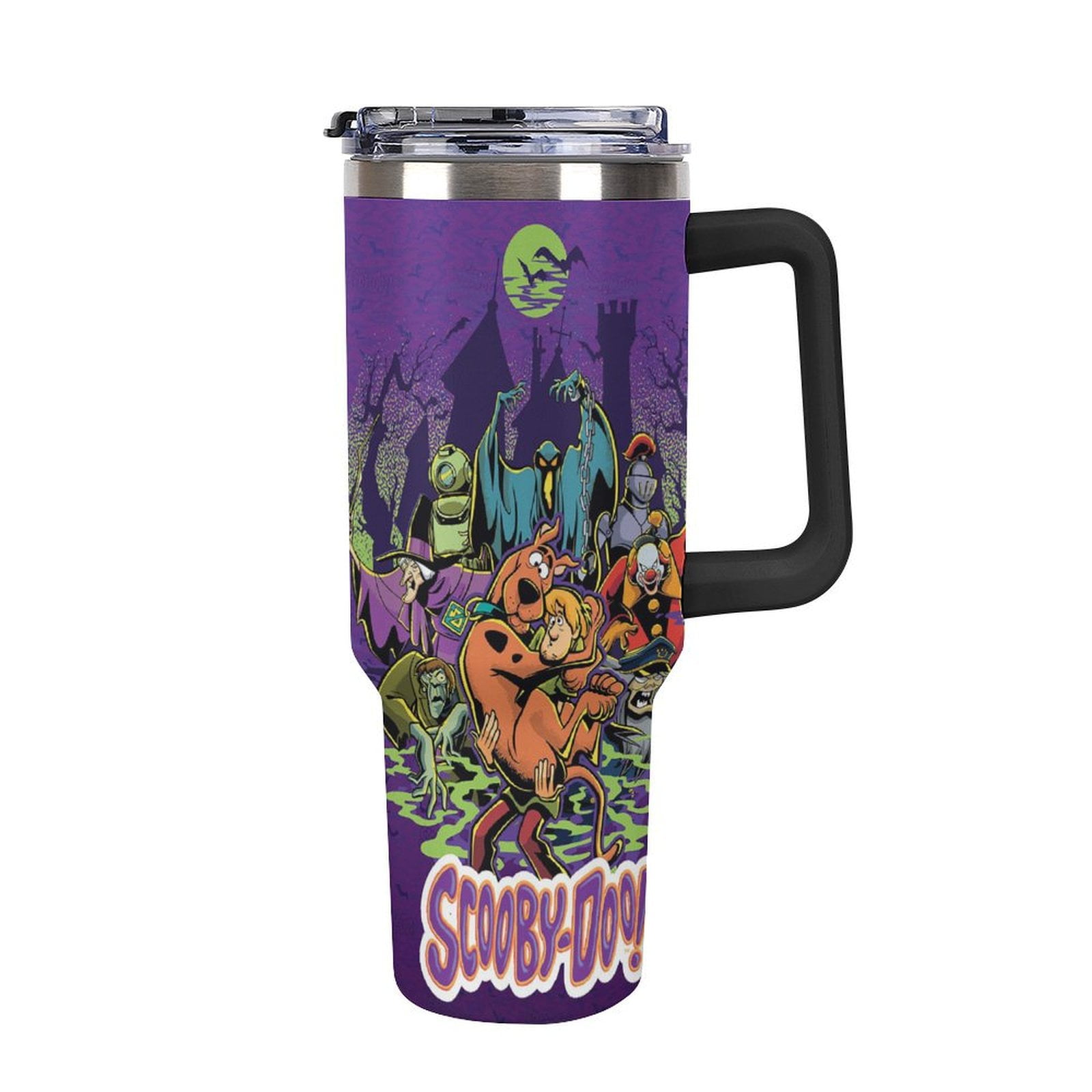 Scooby Doo Car Cup Tumbler with Handle & Straw 40 Oz Cupholder Water ...