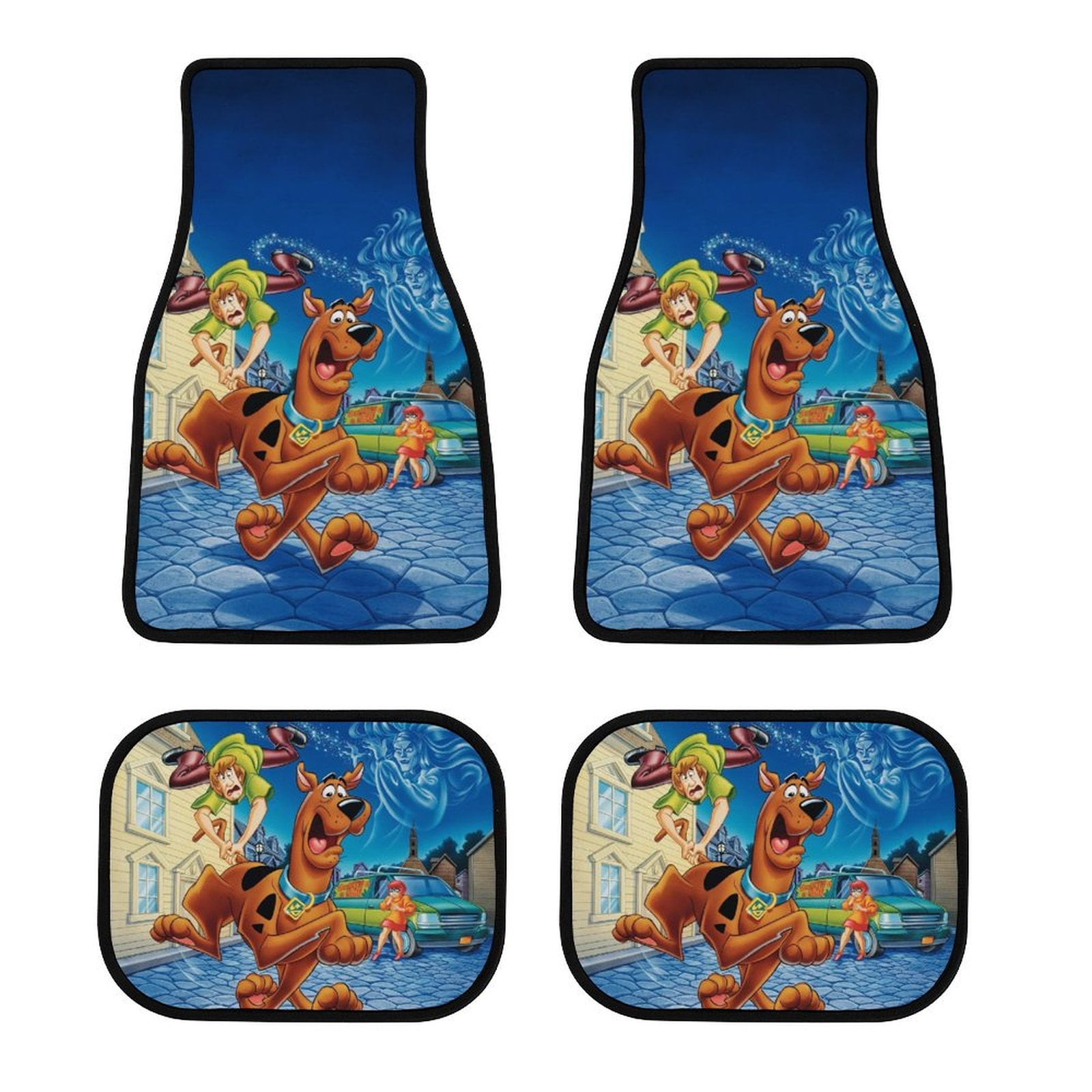 Scooby Doo Car Mat Universal Fit 4-Piece Set Car Floor Mats Vehicle ...