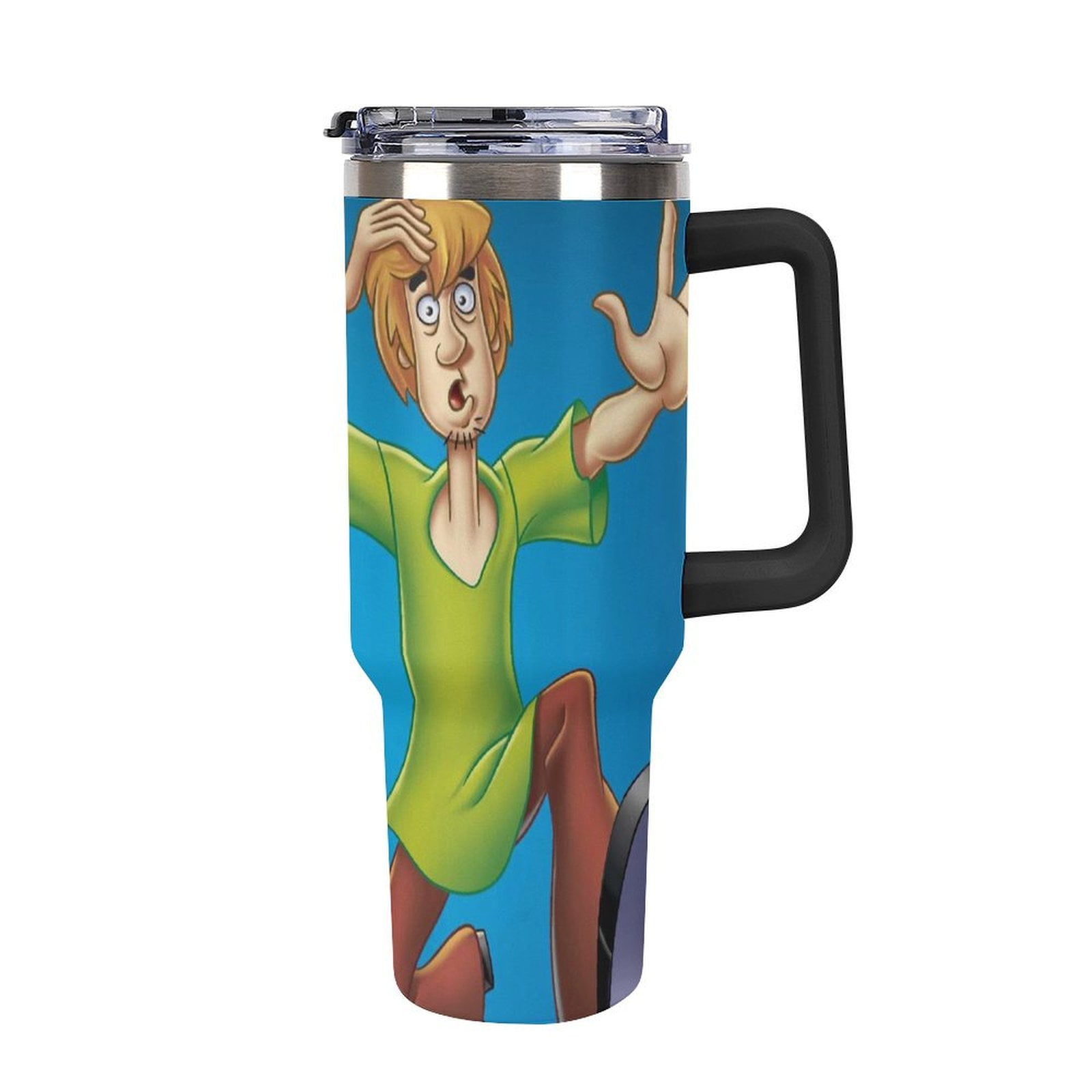 Scooby Doo Car Tumbler with Handle And Straw Lid Large Capacity 40 Oz ...
