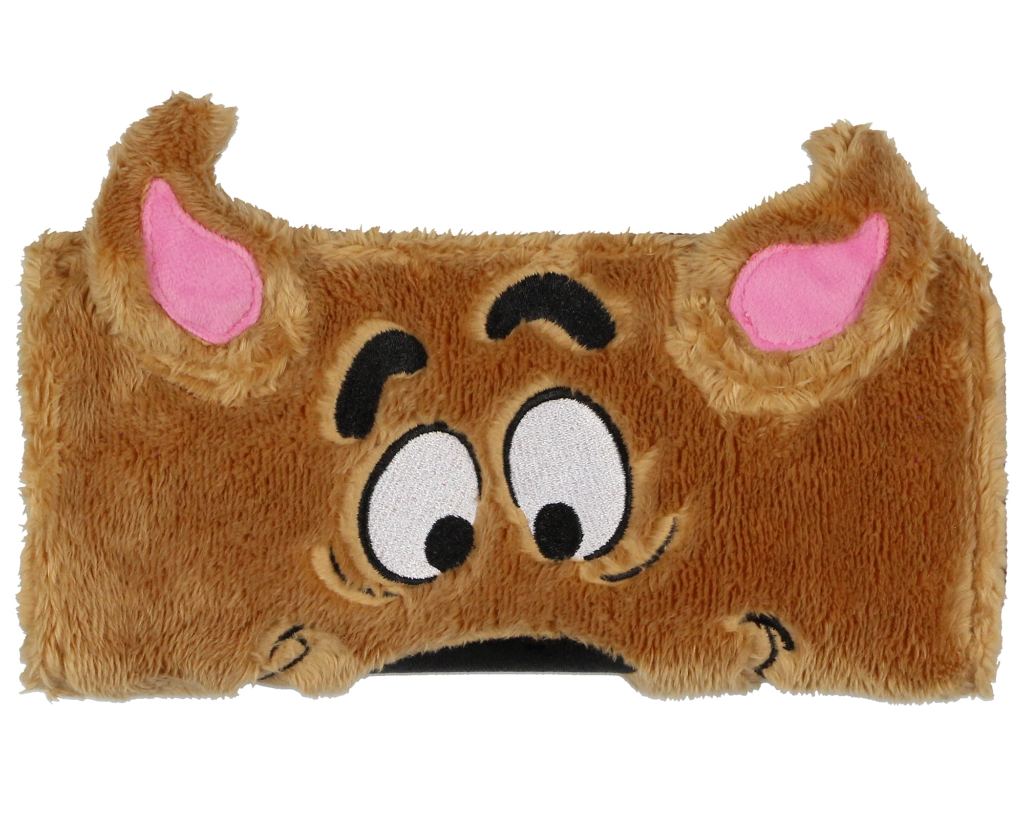 Scooby Doo! Cartoon 3-D Ears Fuzzy Scooby Quarter Zip Travel Wallet ...