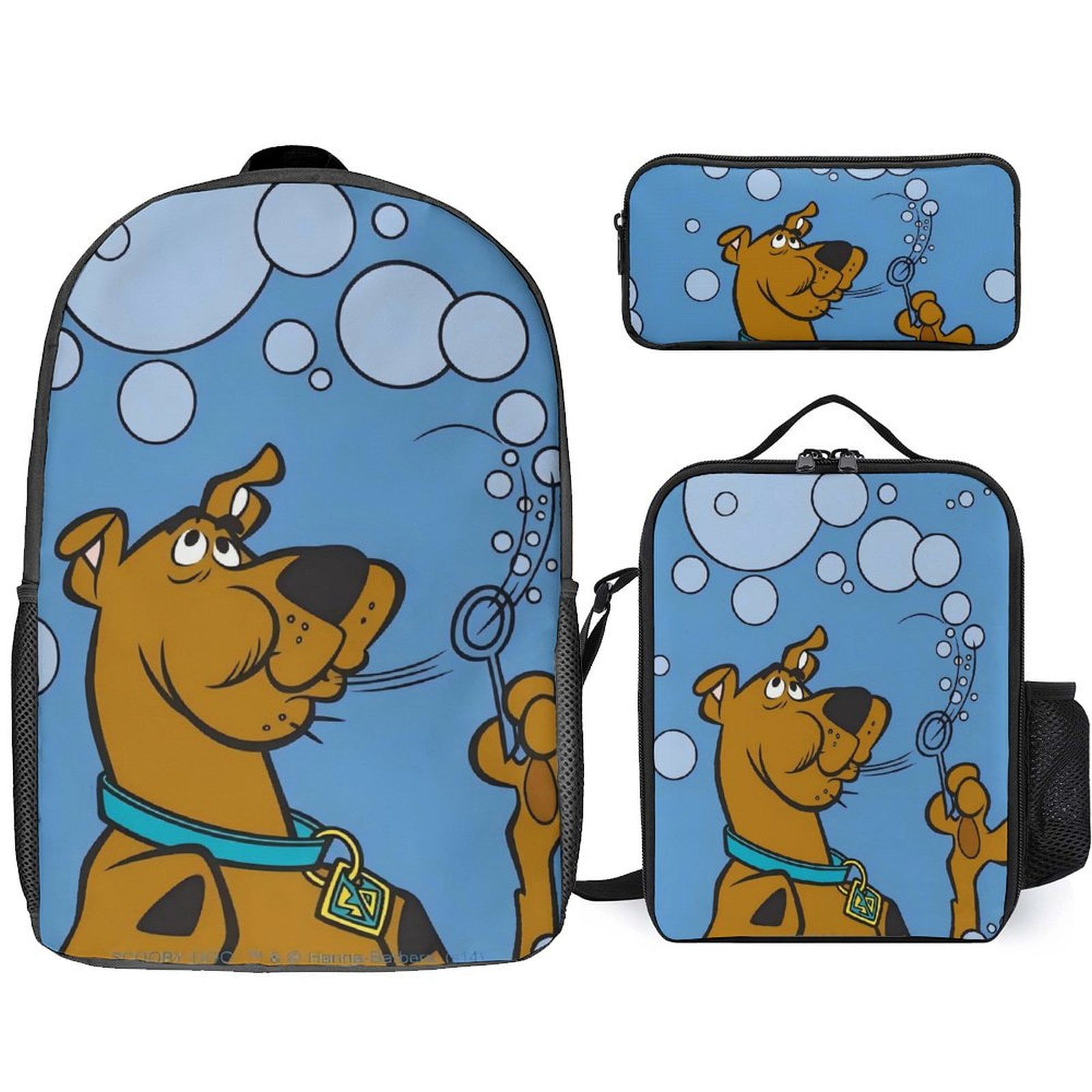 Scooby Doo Cartoon Anime Lunch Bag, Handbag, And Pencil Box Packaging ...
