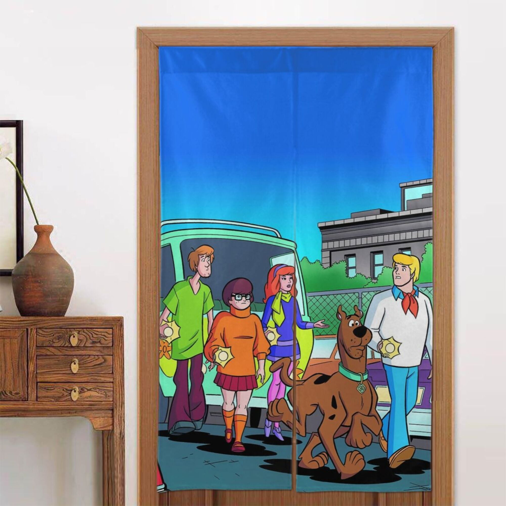 Scooby Doo Cartoon Door Curtain Doorway Bedroom Kitchen Blackout ...