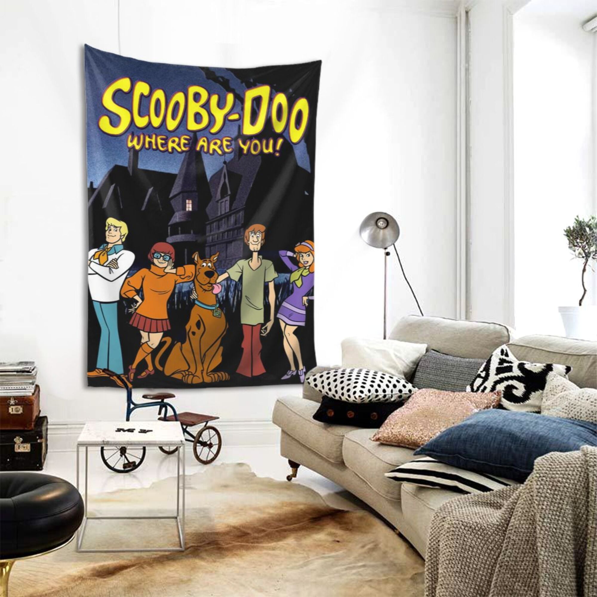 Scooby Doo Cartoon Tapestry Large Wall Art Tapestries Background ...