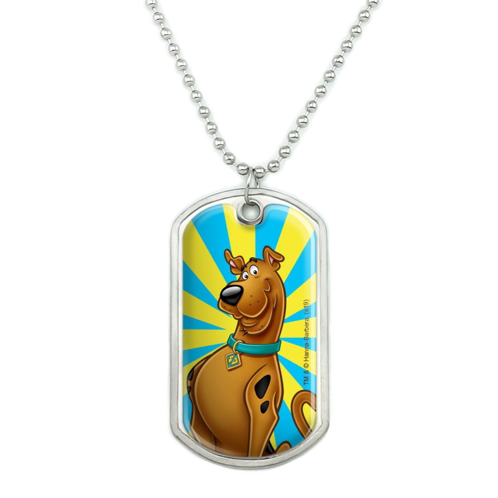 Scooby-Doo Character Military Dog Tag Pendant Necklace with Chain ...