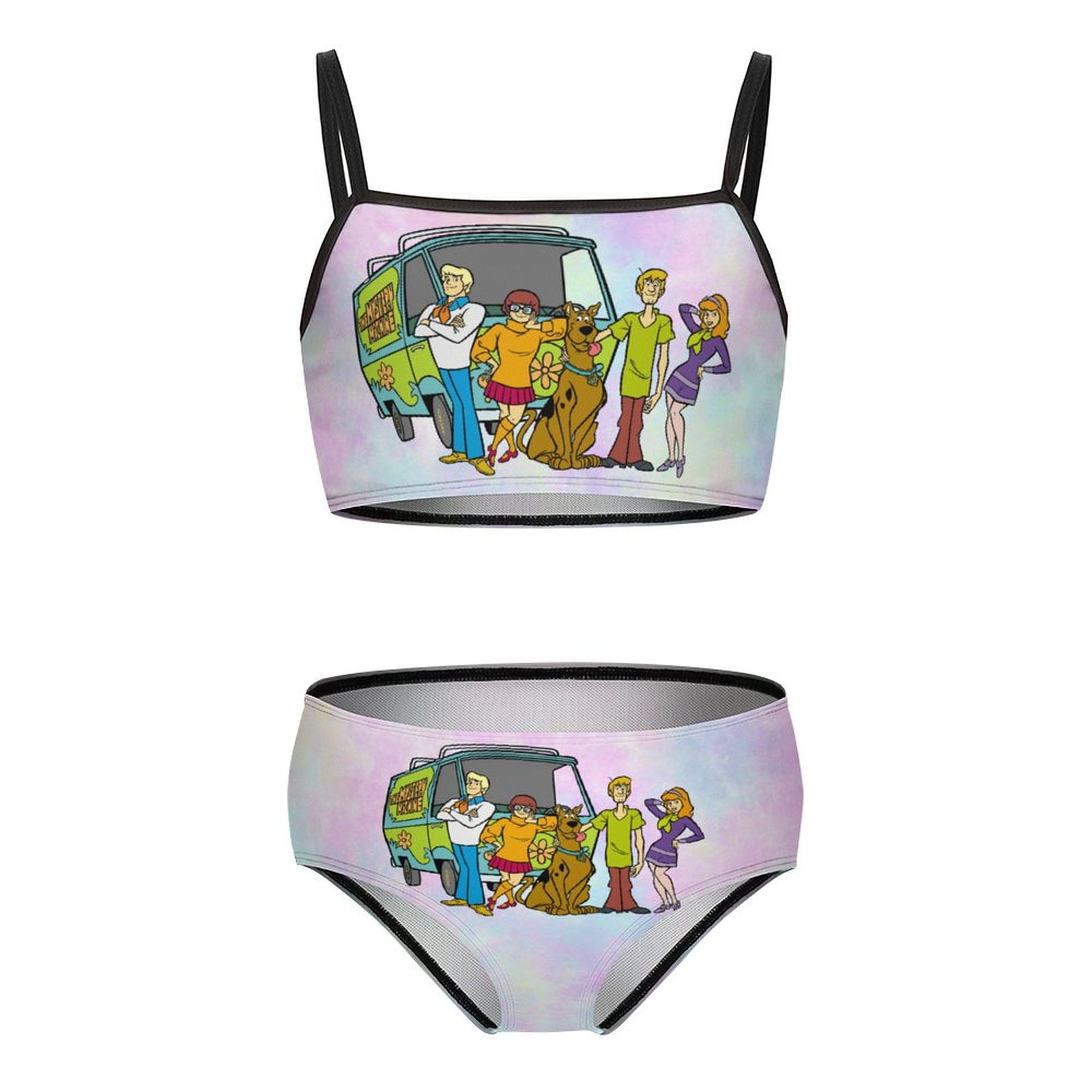 Scooby Doo Characters Children's Swimsuit Girls Swimwear 2 Piece Bikini ...