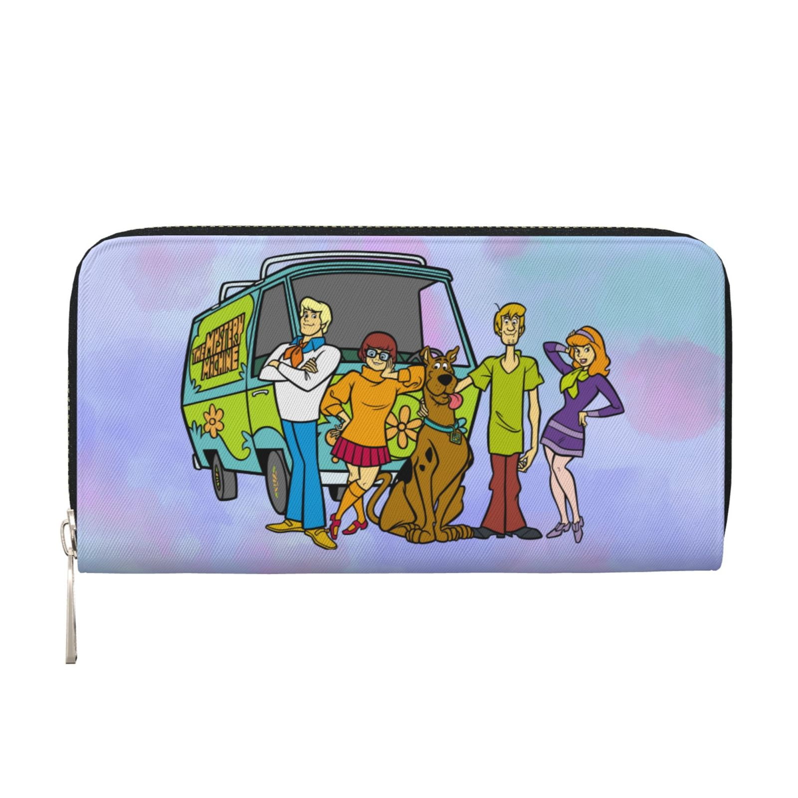 Scooby Doo Characters Leather Hand Wallet Card Bag Long Wallet Handbag ...
