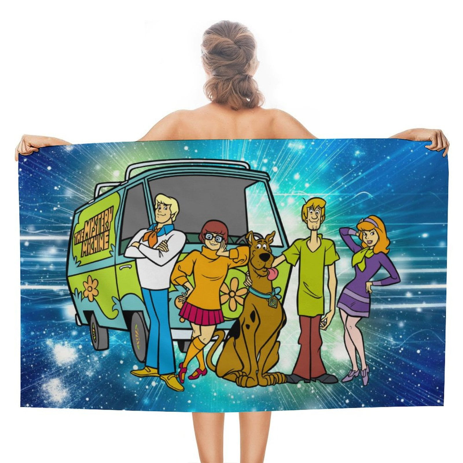 Scooby Doo Characters Microfiber Beach Towel Soft Absorbent Quick-Dry ...