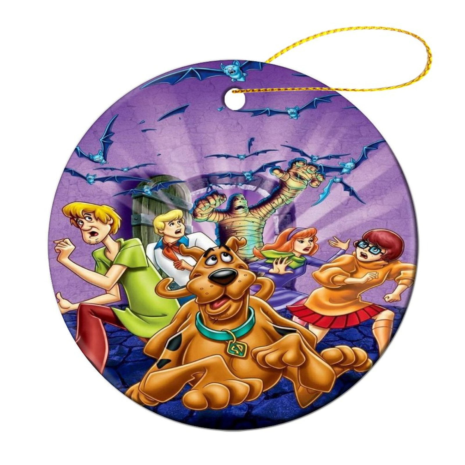 Scooby-Doo Christmas Ornament - Christmas Round Ceramic - Christmas ...
