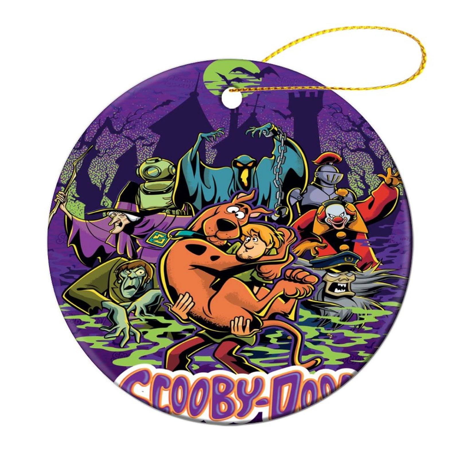 Scooby-Doo Christmas Ornament - Christmas Round Ceramic - Christmas ...
