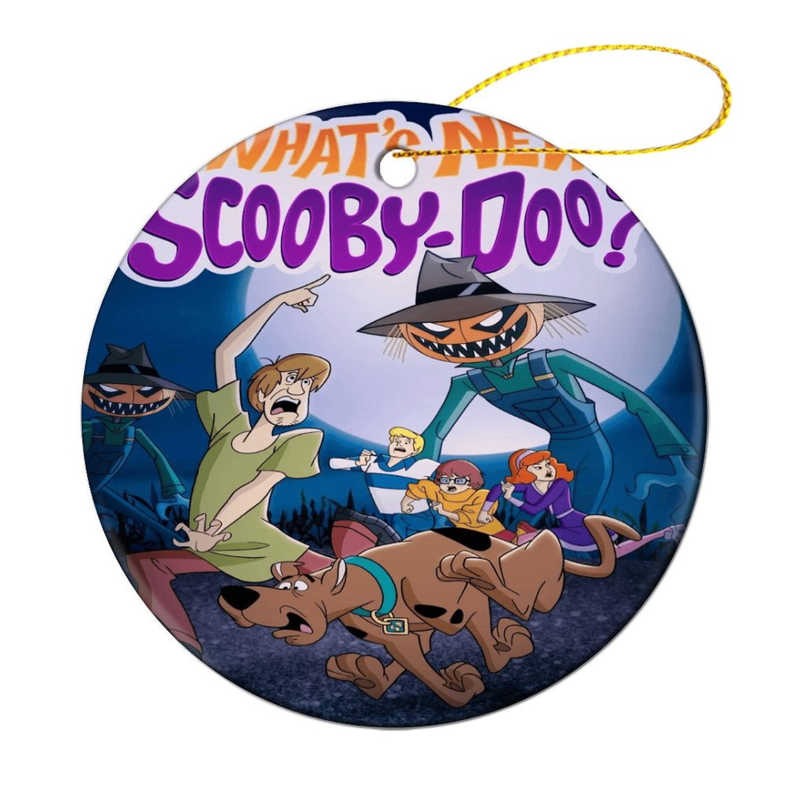Scooby-Doo Christmas Ornament - Christmas Round Ceramic - Christmas ...