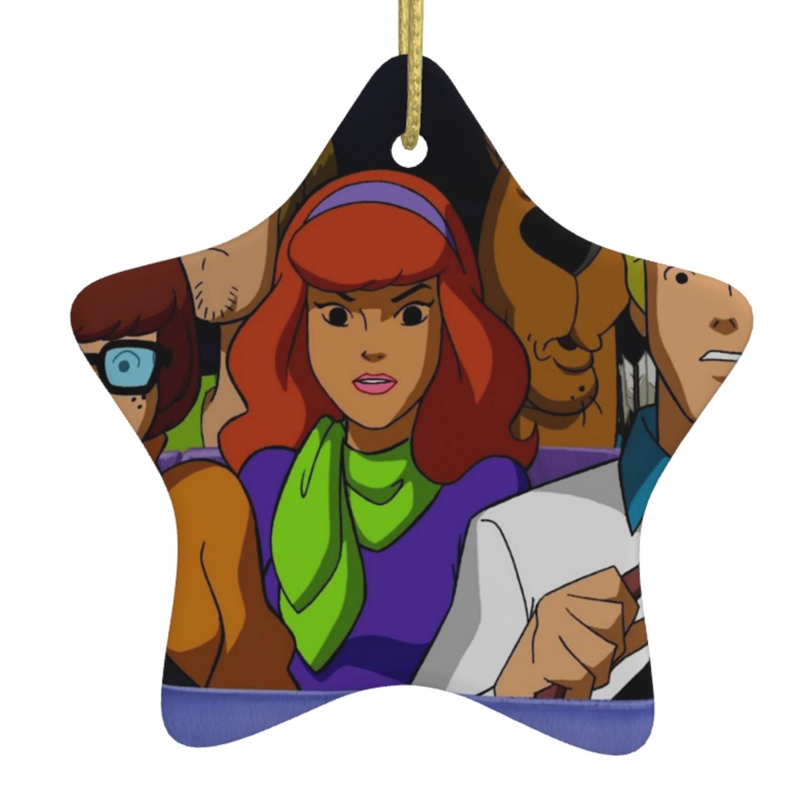 Scooby Doo Christmas Ornaments Ceramic Star Christmas Tree Hanging Home ...