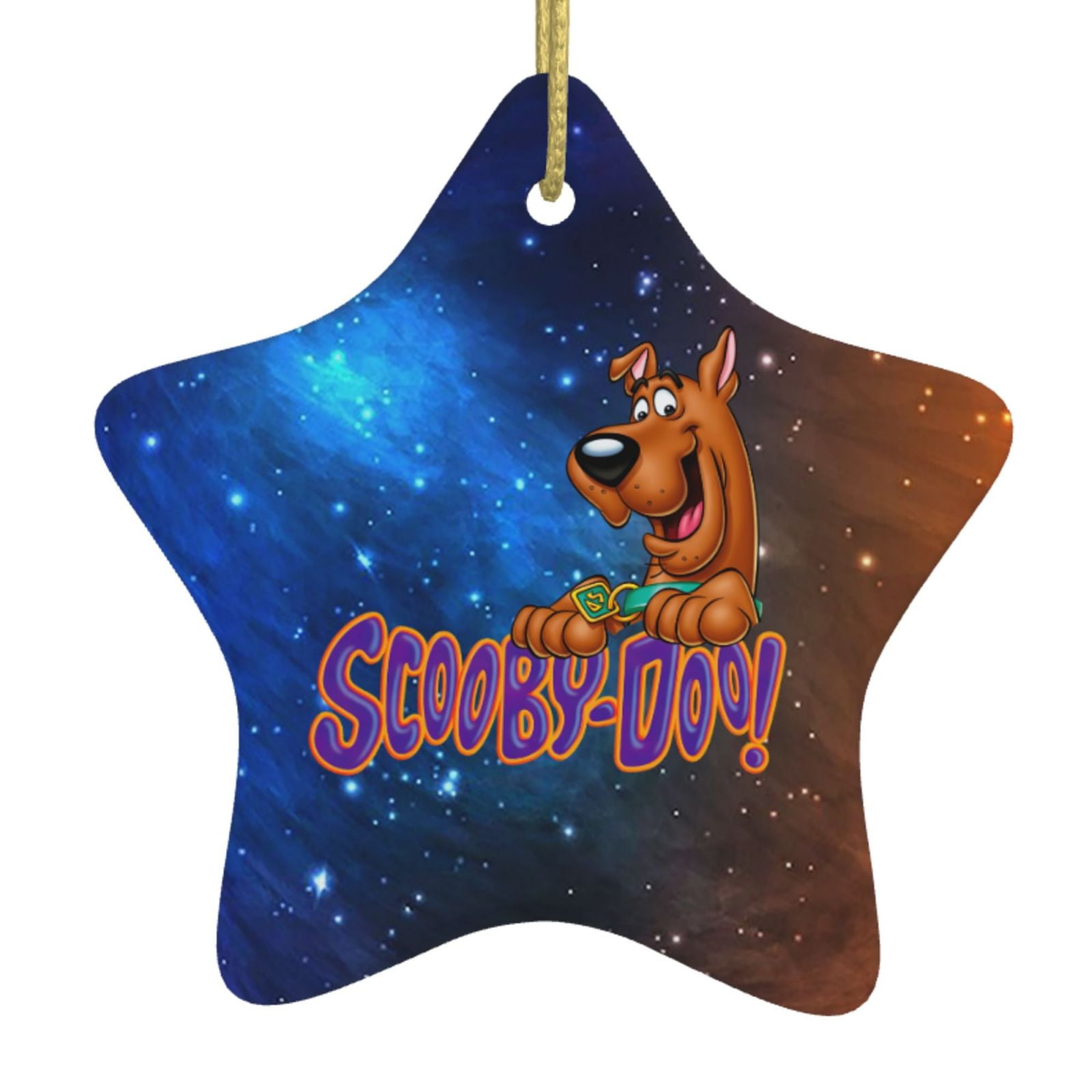 Scooby Doo Christmas Ornaments Ceramic Star Christmas Tree Hanging Home ...