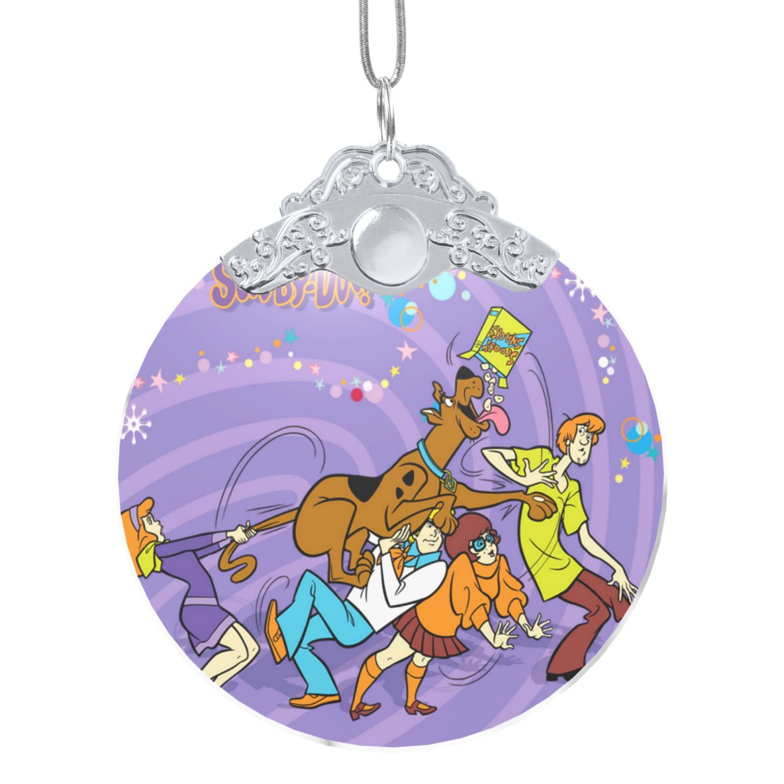 Scooby Doo Christmas Tree Glass Round Pendant, Christmas Tree ...